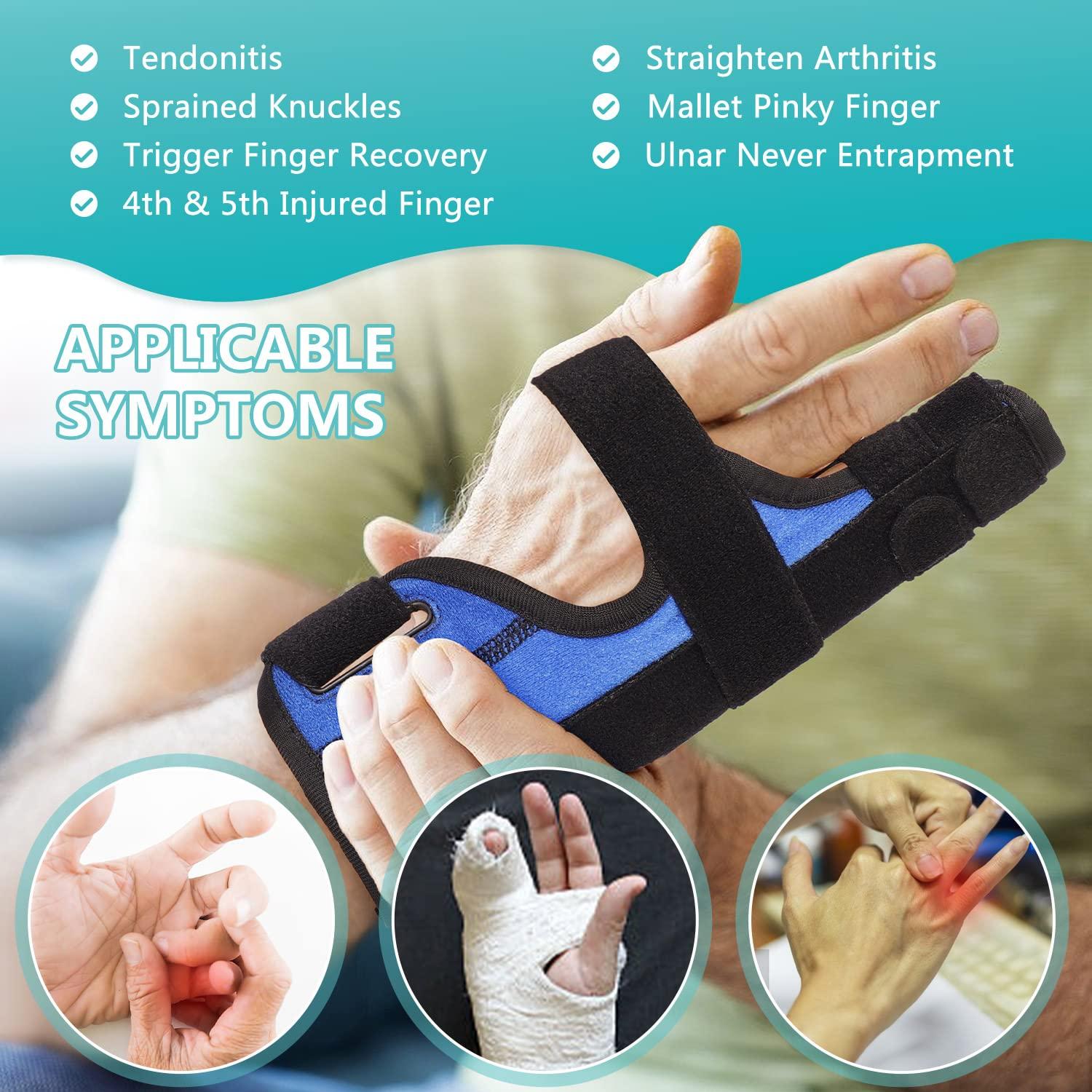 Fibee Pinky Finger Splint for Broken 4th or 5th Finger - Hand Support ...