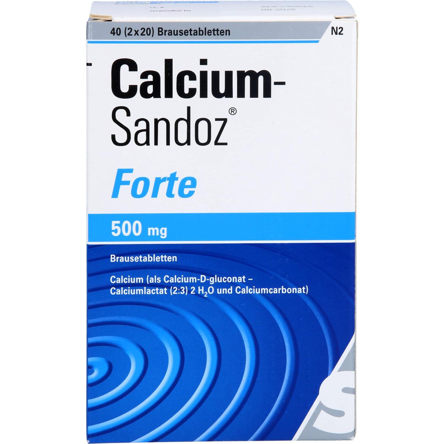 Buy Calcium Sandoz Forte Effervescent Tablets - Fast International ...