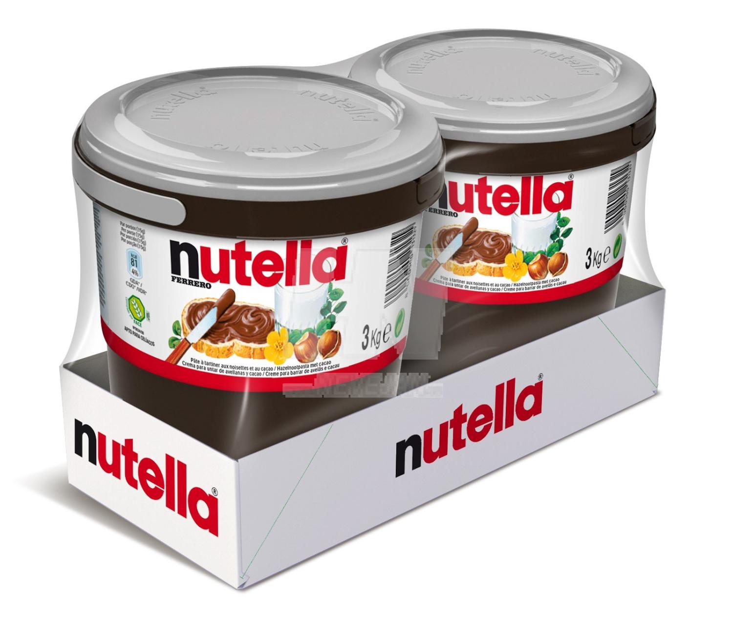 Ferrero Nutella Big Family Bucket 2 x 3kg | Buy Now with Express ...
