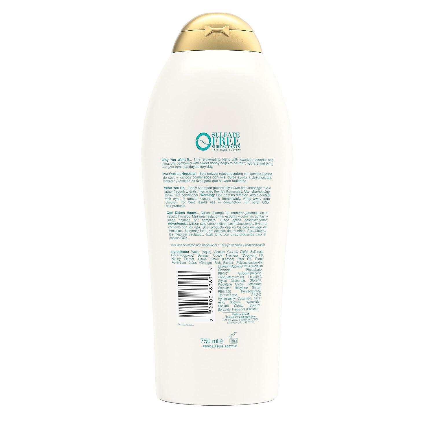 OGX Coconut Curls Shampoo - 25.4 fl oz | Moisturizing & Curl-Enhancing ...