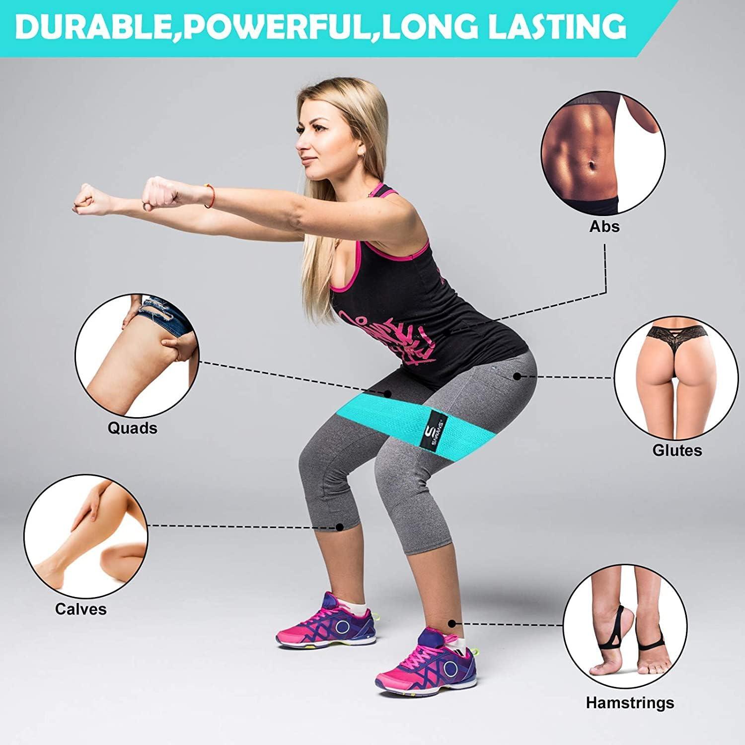 Resistance Bands Resistance Band for Legs and Glutes Includes Exercise ...