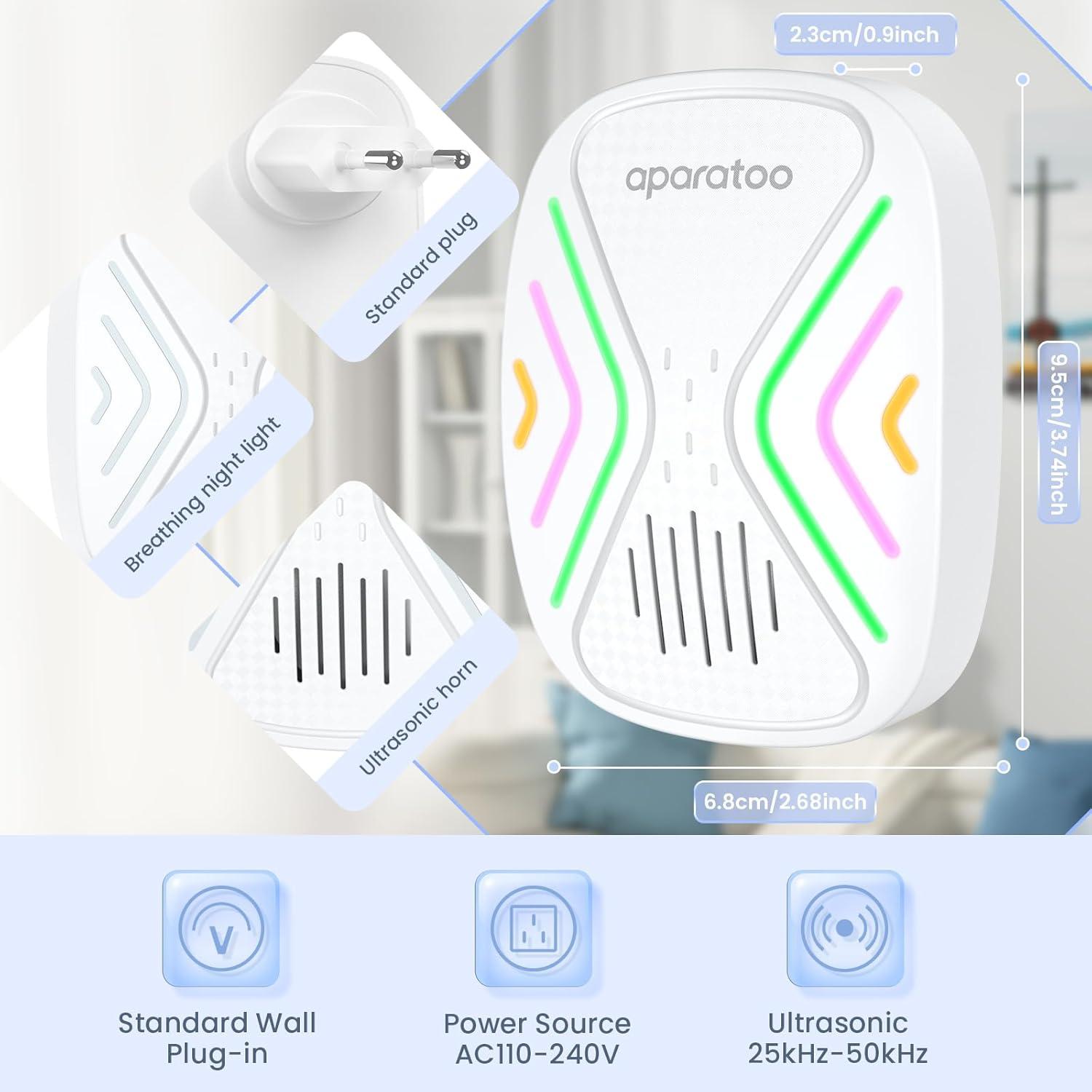 4-Pack UV Mosquito Lamp & Ultrasound Pest Control | Effective Insect ...