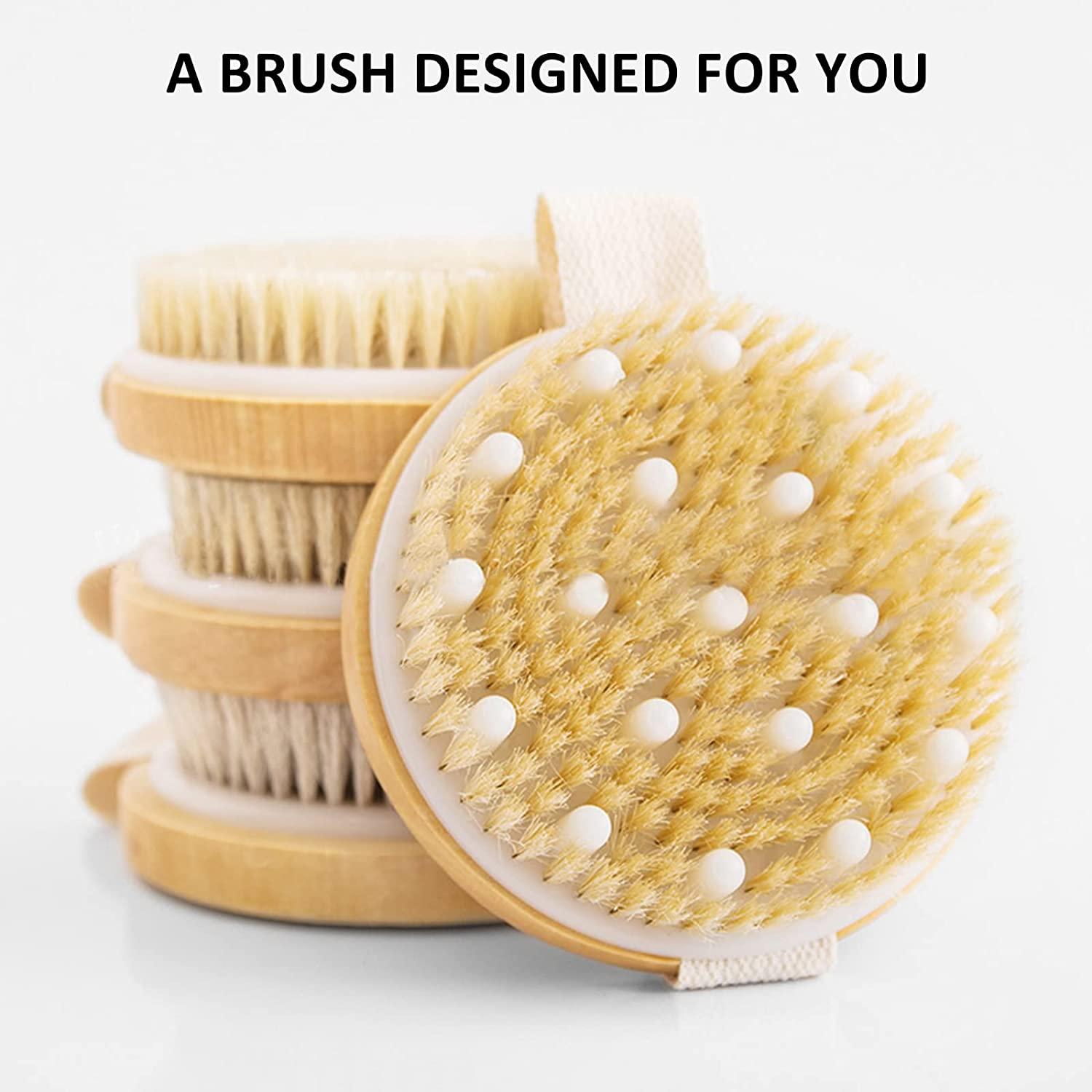 SetSail Dry Brushing Body Brush - Natural Bristles for Cellulite ...