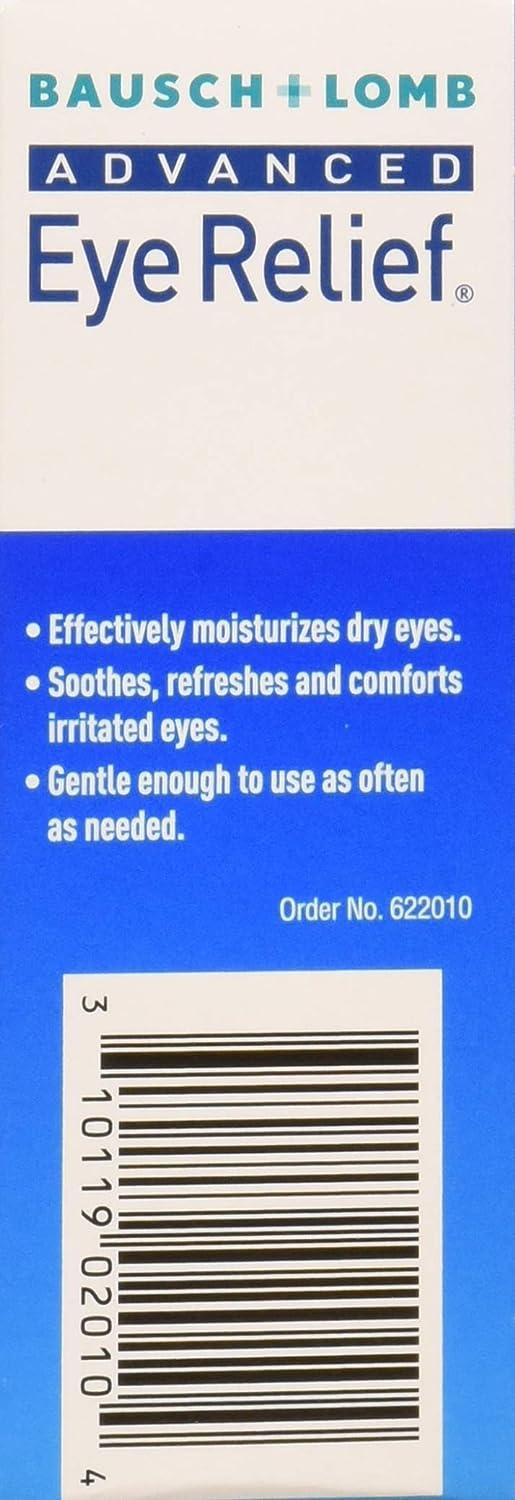 Bausch & Lomb Advanced Eye Relief Dry Eye Lubricant Drops 1oz - Pack of ...