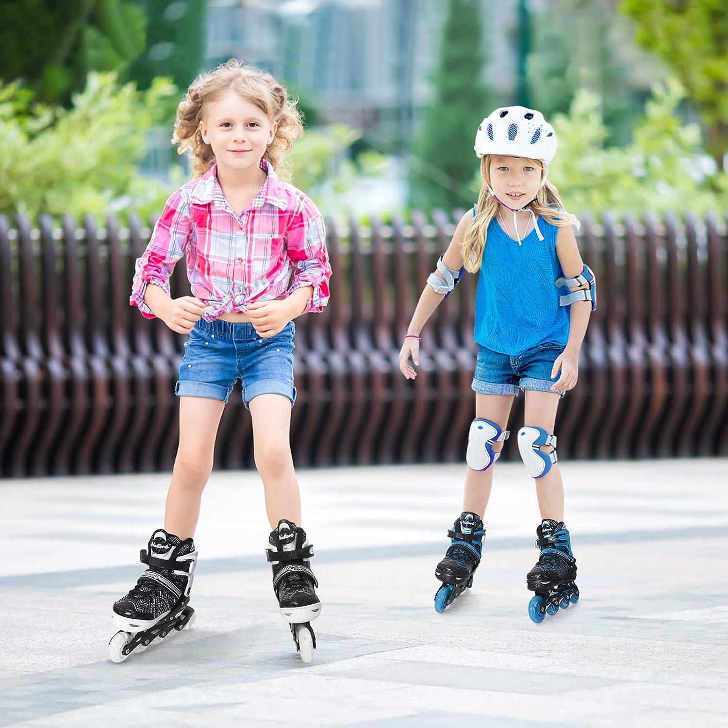MammyGol Adjustable Inline Skates for Kids with Illuminating Wheels ...