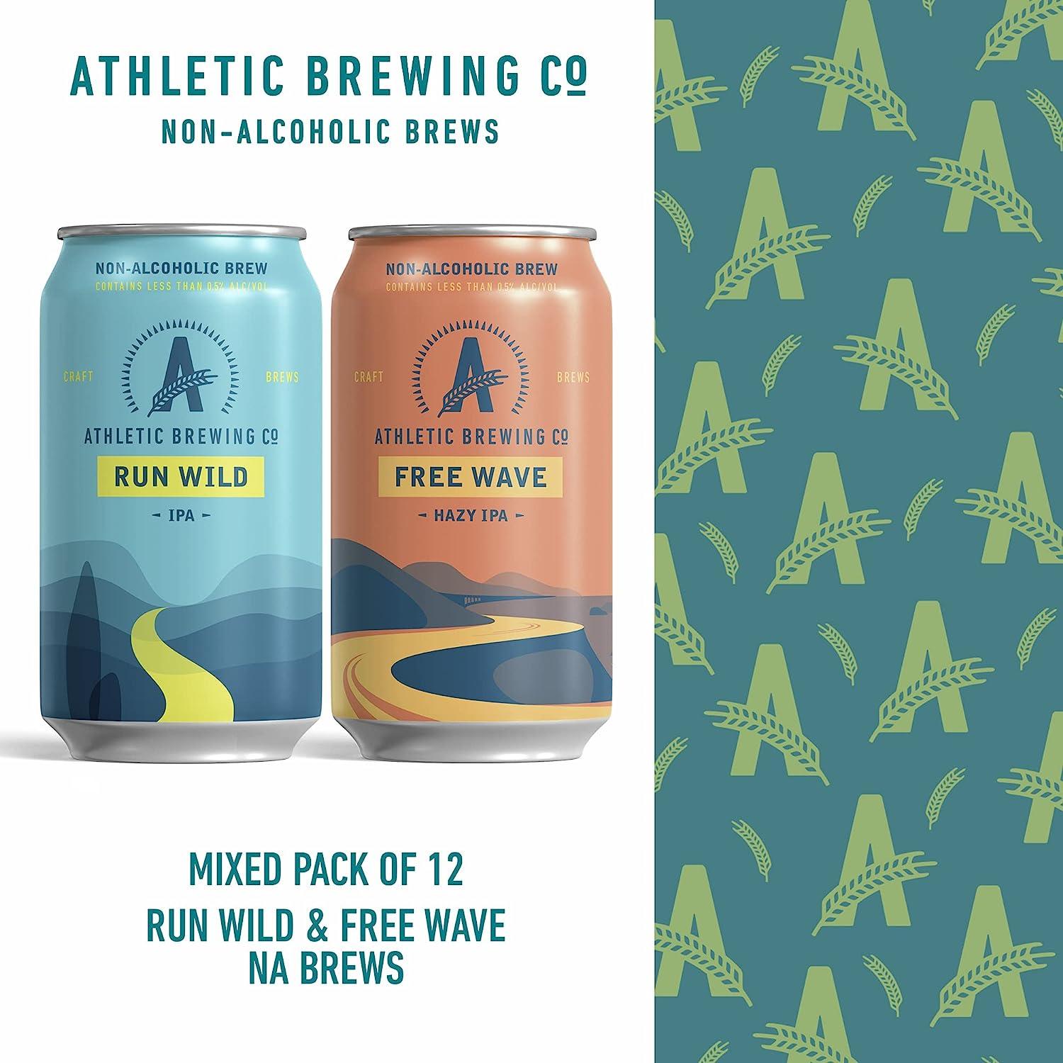 Athletic Brewing Company Craft Non-Alcoholic Beer - Mix 12-Pack - Run ...