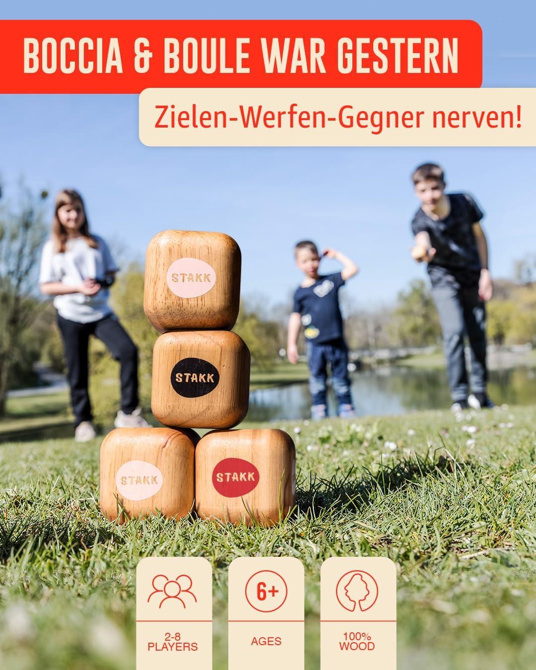 Stakk | Outdoor Litter Game for All Ages | Modern Boccia Boules ...
