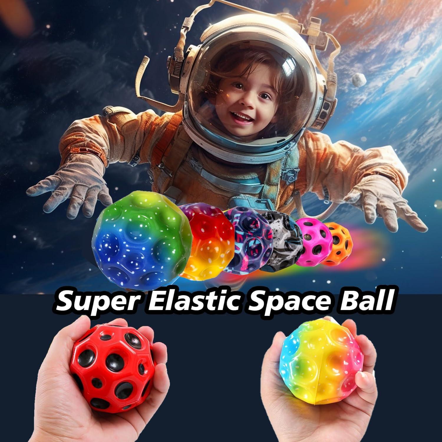 GSXNKK Astro Jump Ball - 6 Pack Space Moon Bouncy Balls for Ultimate ...