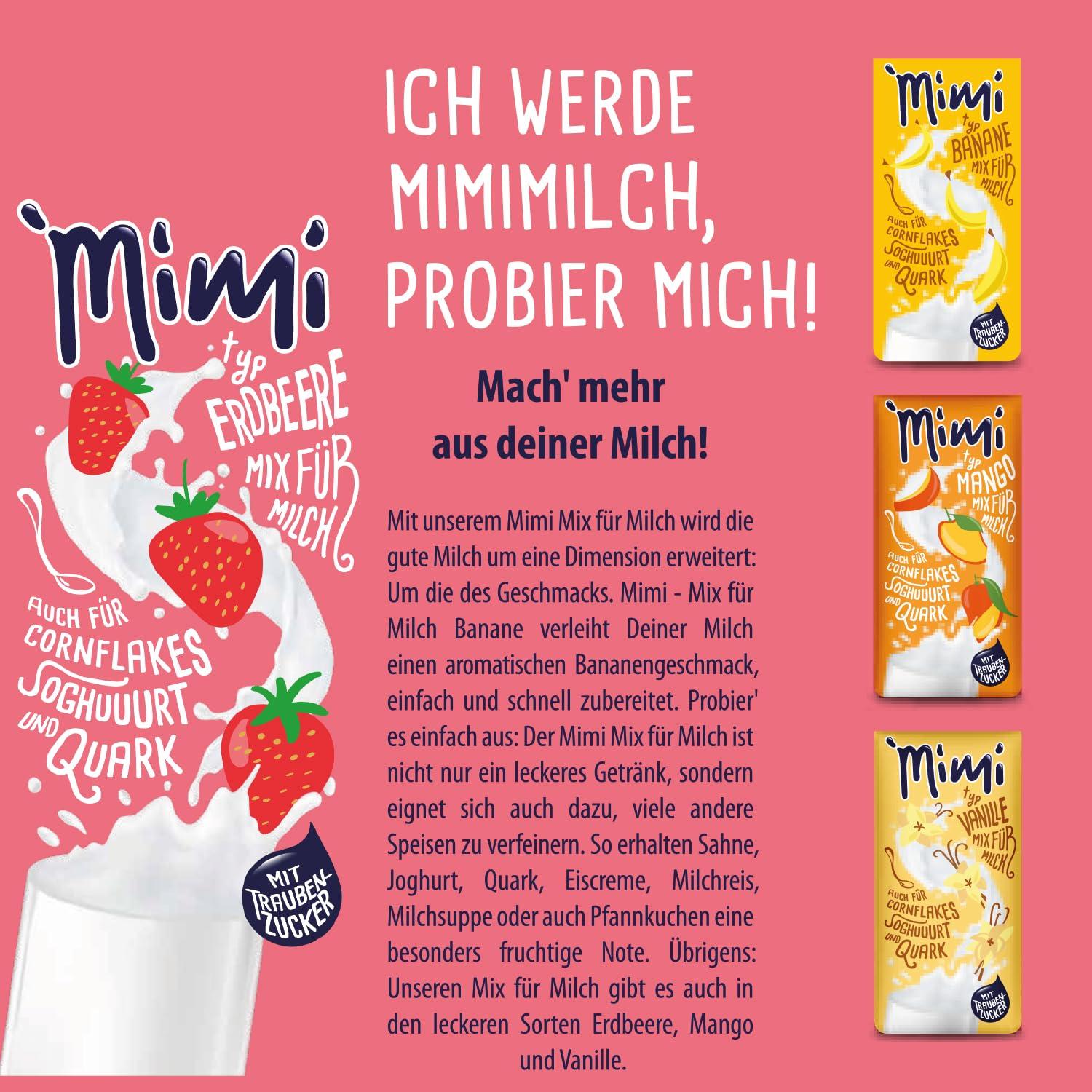 Mimi Milk Mix Strawberry Drink Powder - 2 x 400g | Soluble in Warm ...