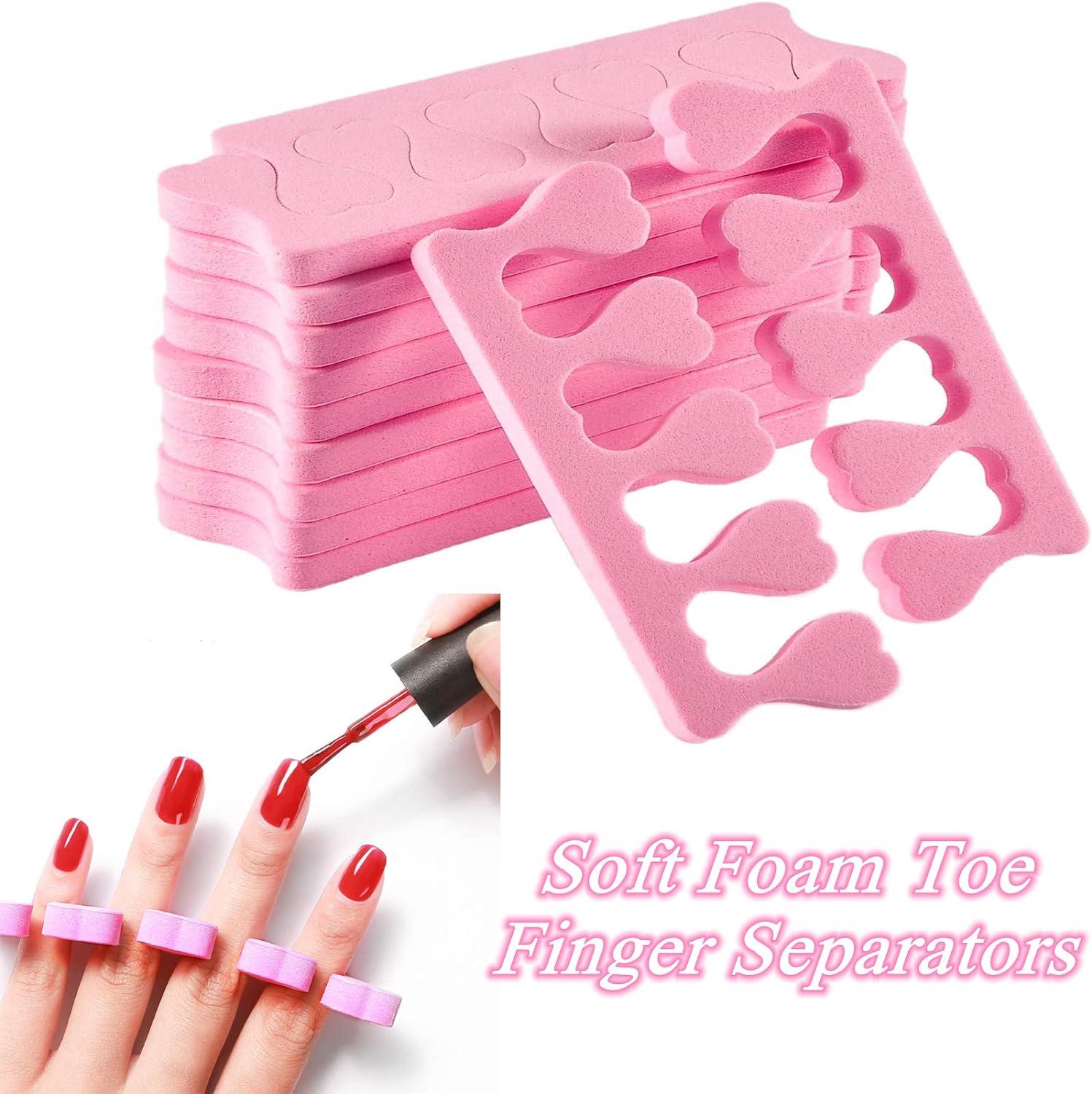60 PCS Soft Sponge Toe Separators for Manicure & Pedicure - Nail Art ...