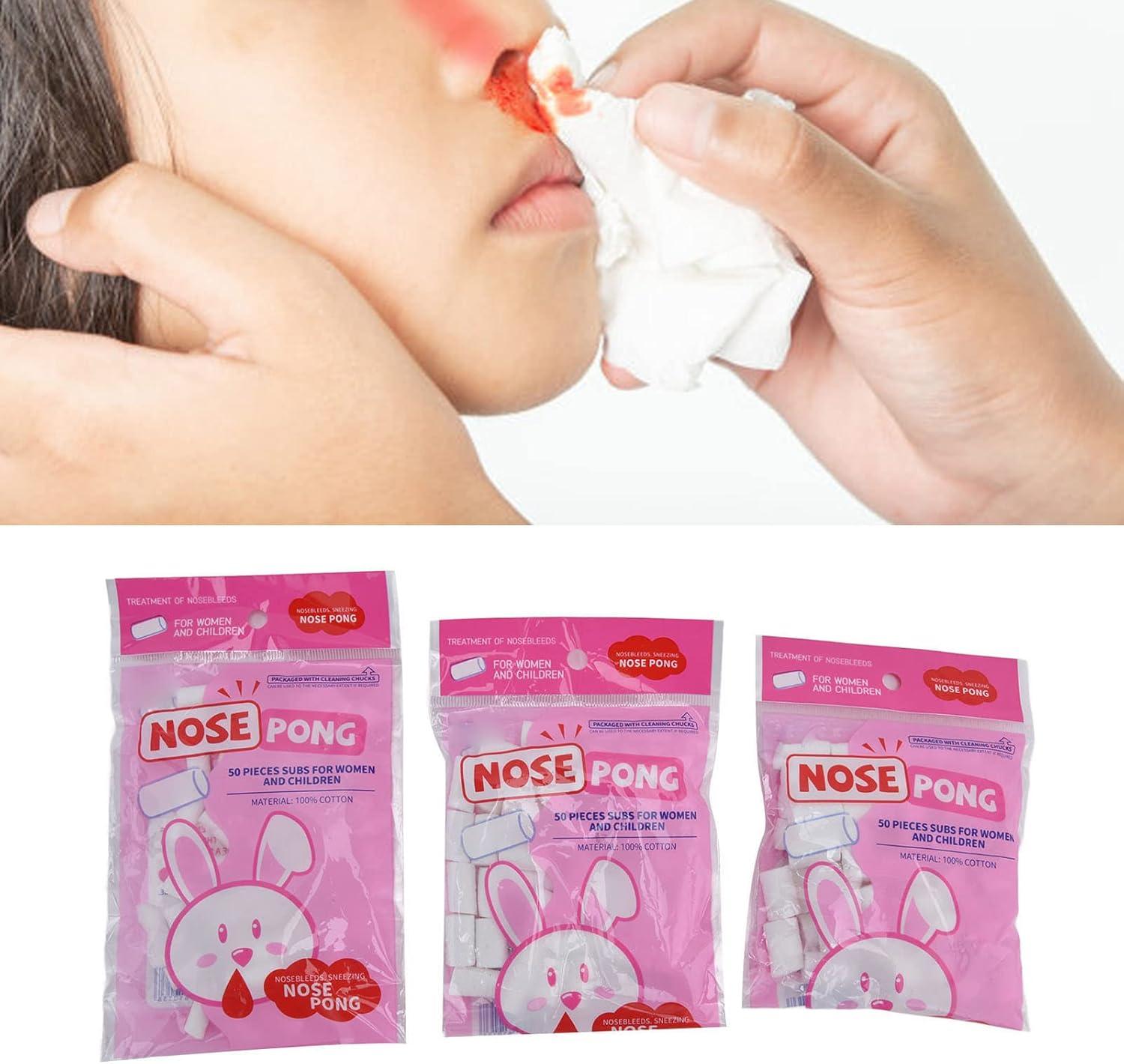 Nose Cotton Rolls - 3 Sizes Nosebleed Plugs for Quick Relief | Easy Use ...