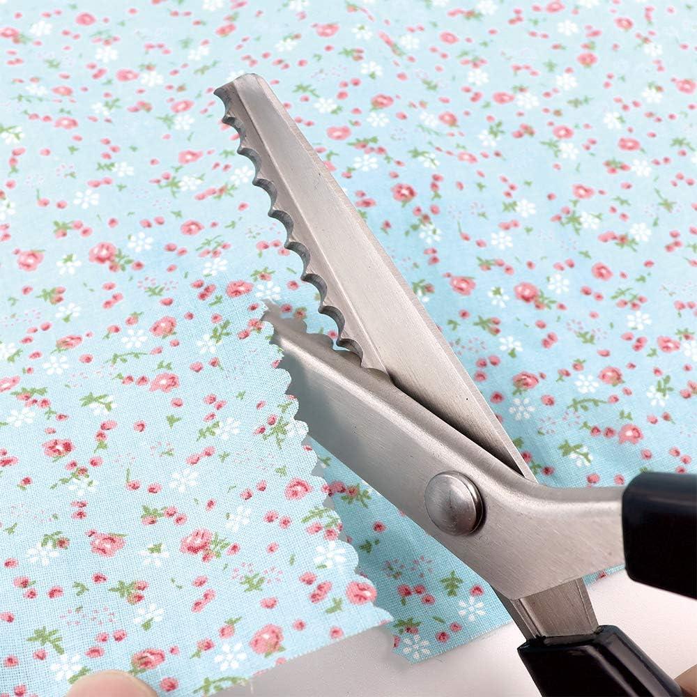 Stainless Steel Pinking Shears - Zig Zag Fabric Cutter for Sewing ...