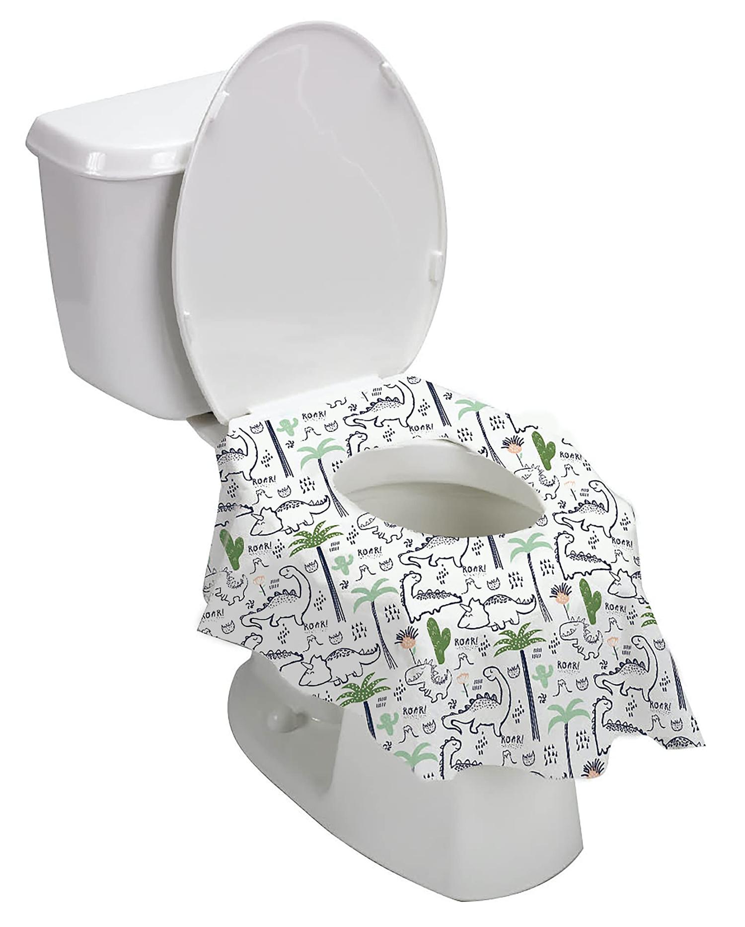 20 Pack Extra Large Disposable Toilet Seat Covers - Waterproof, Shield ...