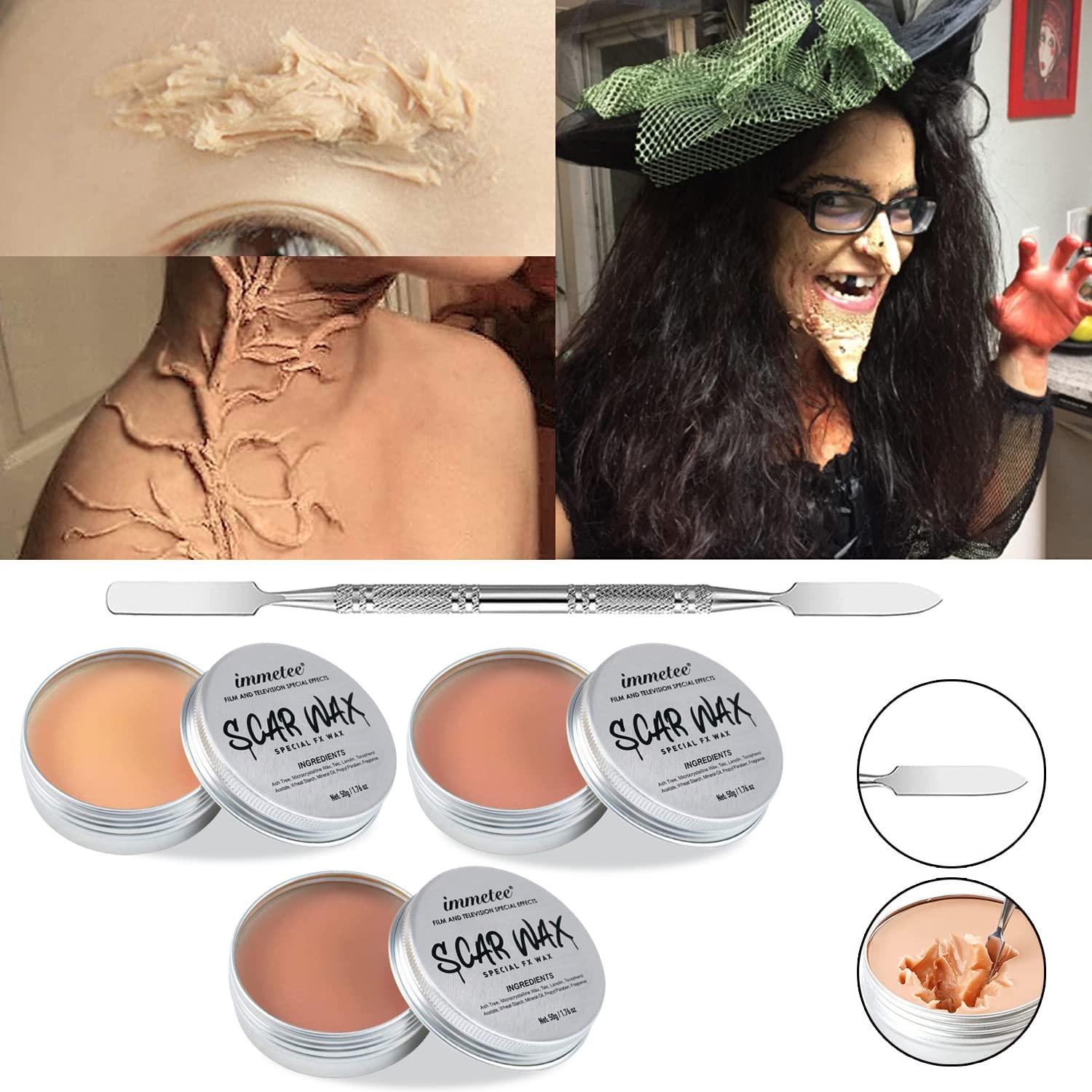 Immetee Scar Wax SFX Makeup Kit - Face & Body Paint, Fake Blood ...