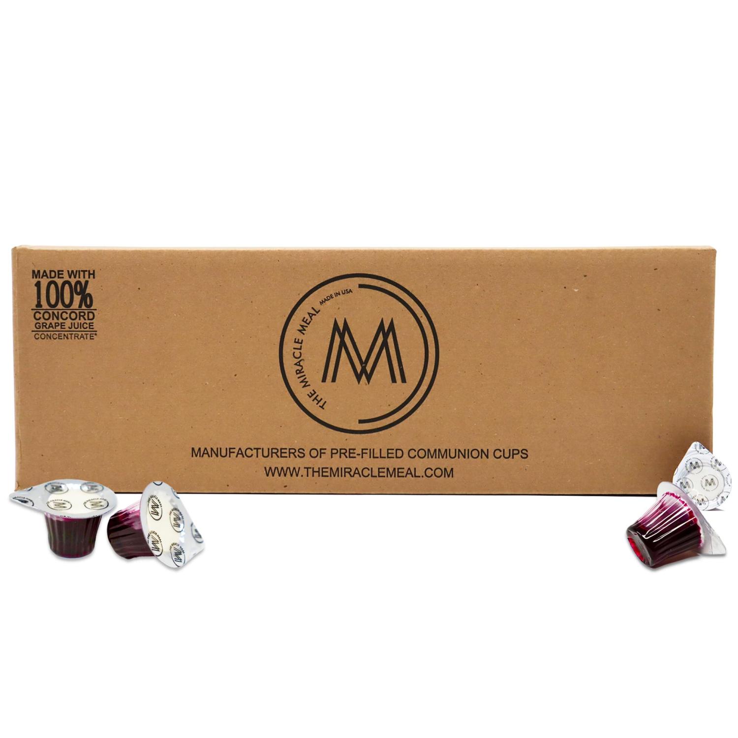 The Miracle Meal Pre-filled Communion Cups and Wafer Set - Box of 500 ...