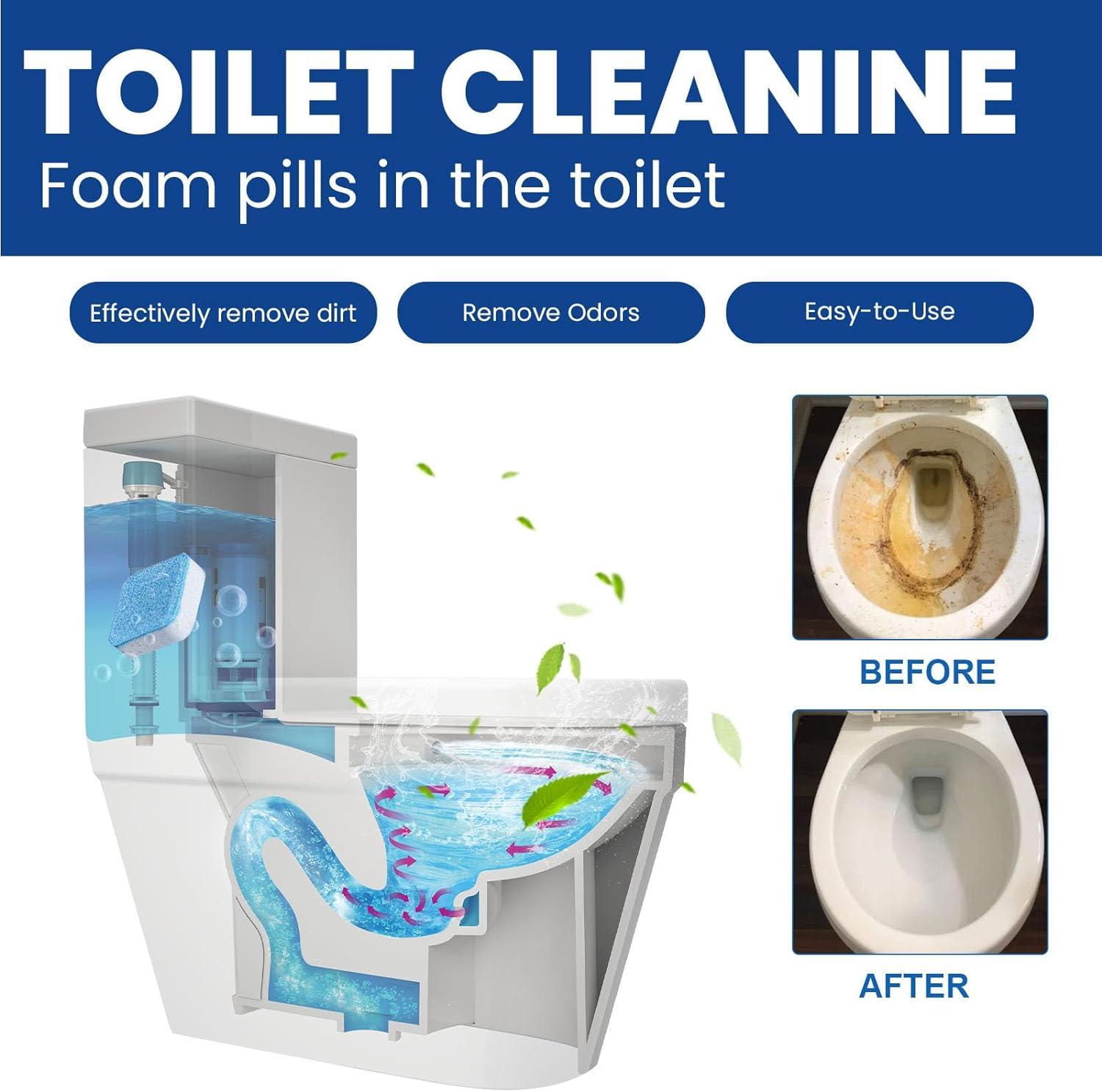 Toilet Cleaning Tablets Deep Clean Tablets Toilet Freshener Toilet ...