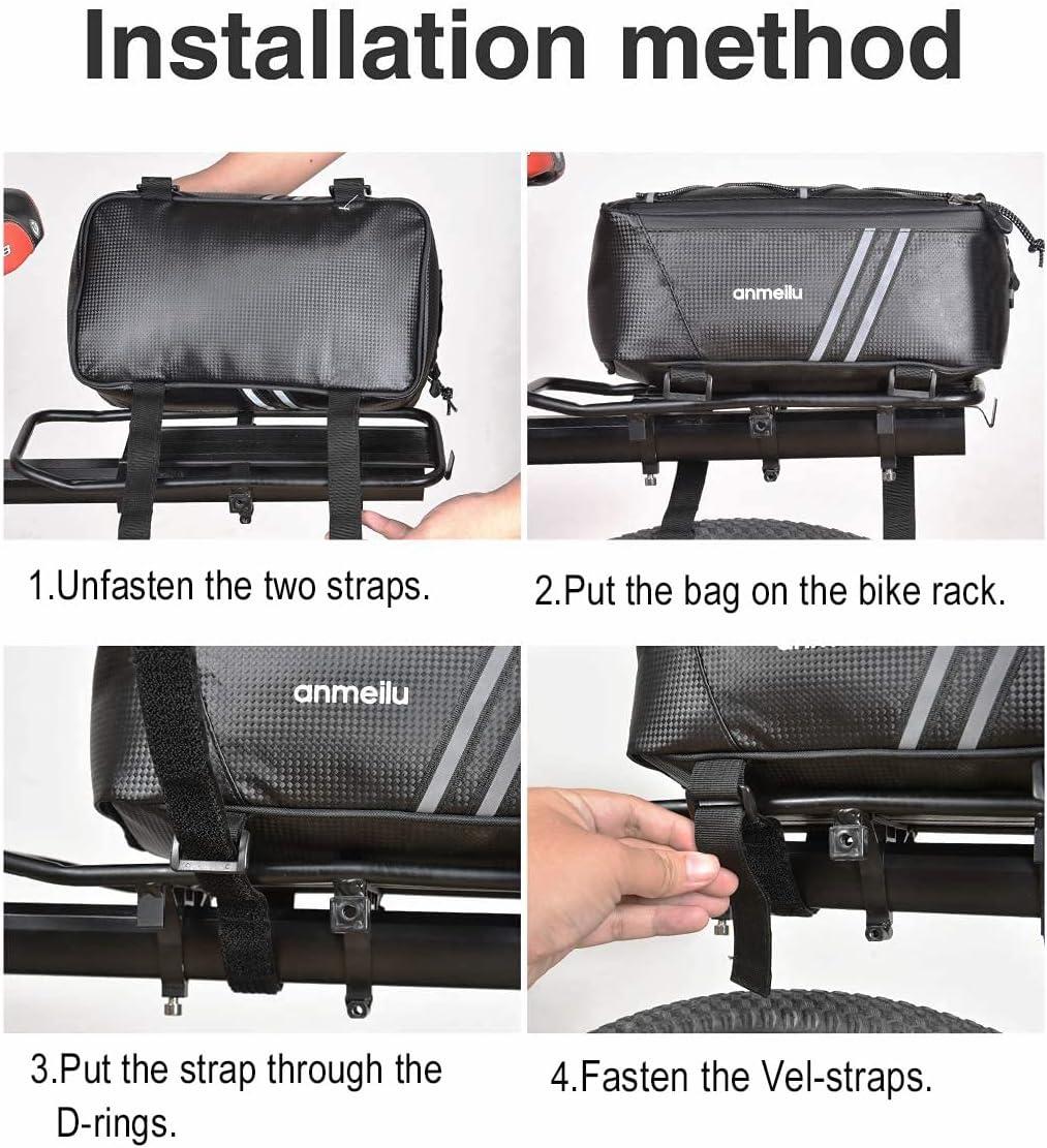 Bike Rack Bag - Rear Rack Trunk Bag for Bicycles | Waterproof & Compact ...