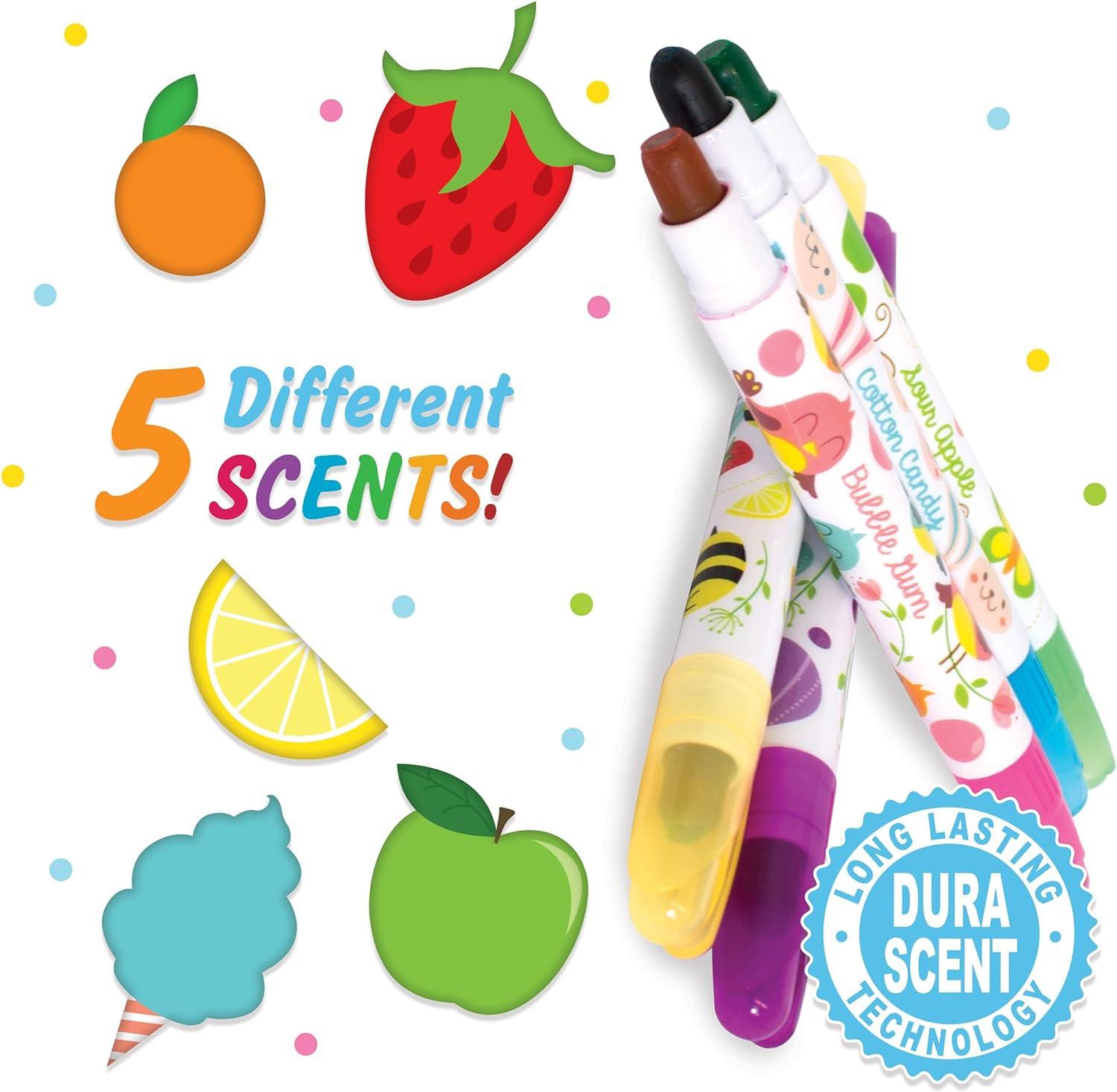 Scentco Spring Smelly Gellies - Scented Gel Coloring Sticks - 5 Pack ...