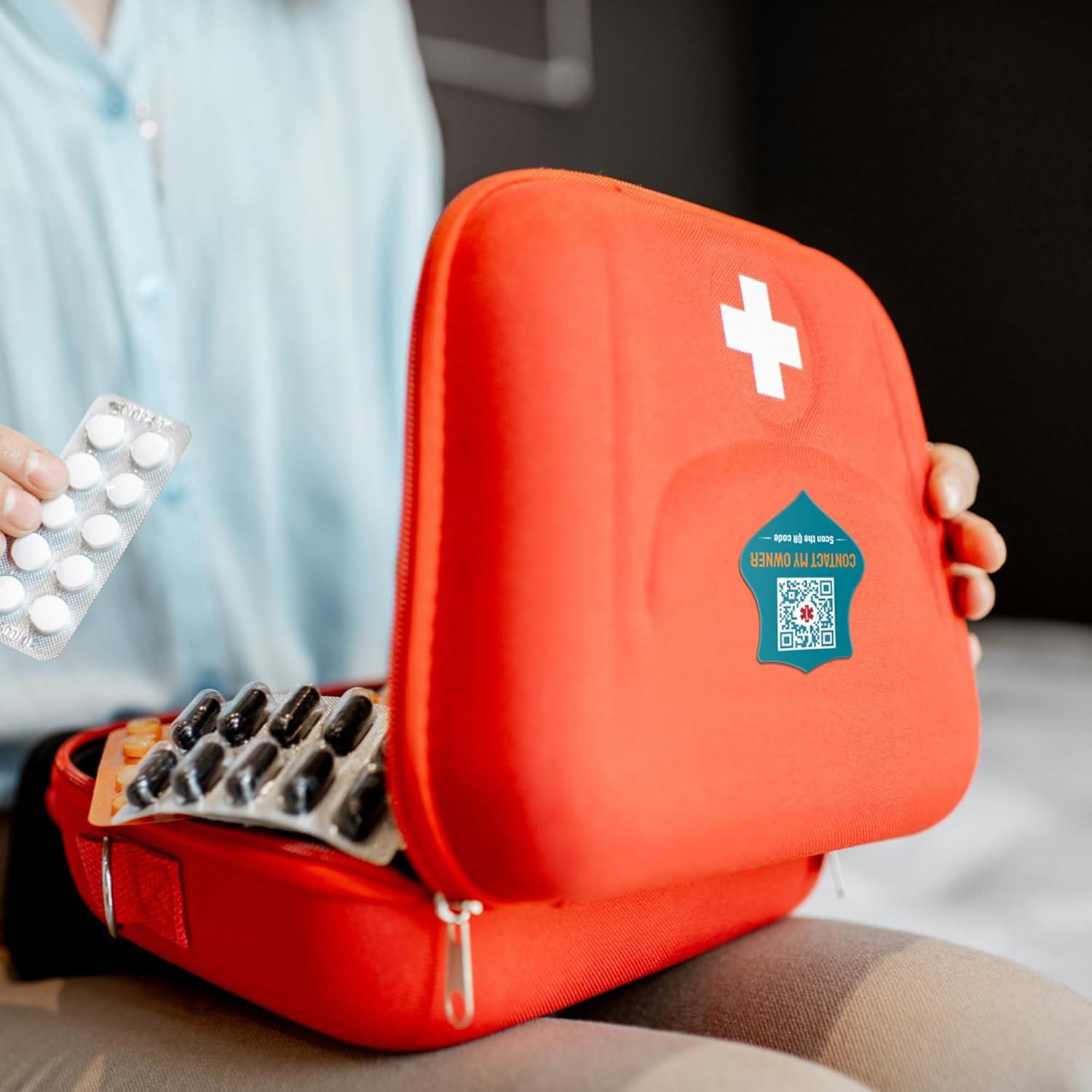 DISONCARE Medical Stickers | QR Code First Aid Tags | Online Medical ...