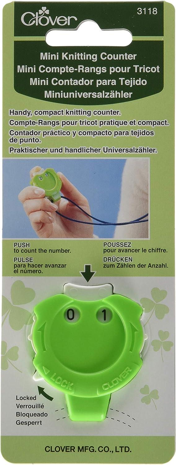 Clover Mini Kacha-Kacha Green Knitting Stitch Counter - 1 x 1 | Buy Now ...