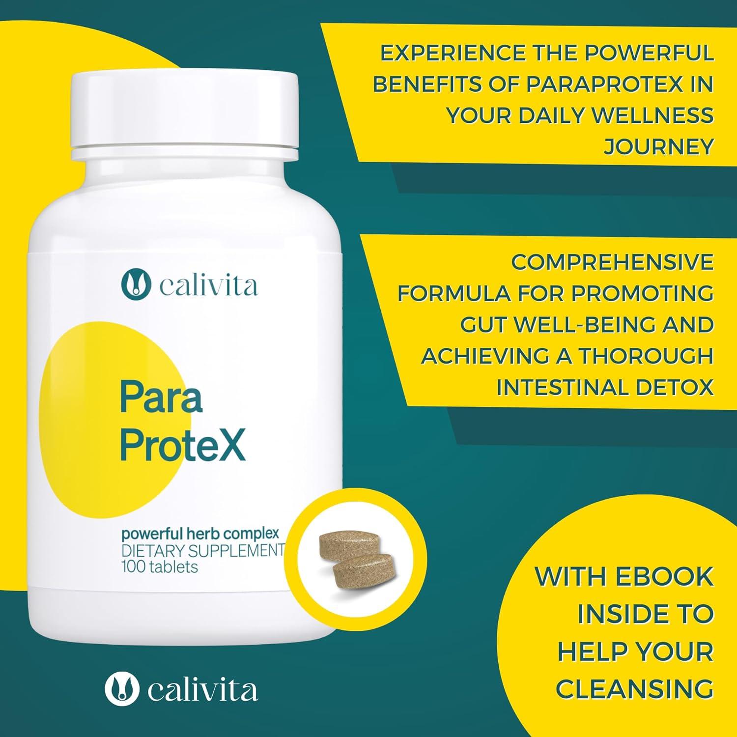 ParaProteX - Detox Cleanse Tablets - Intestinal Support + Gut Cleanse ...