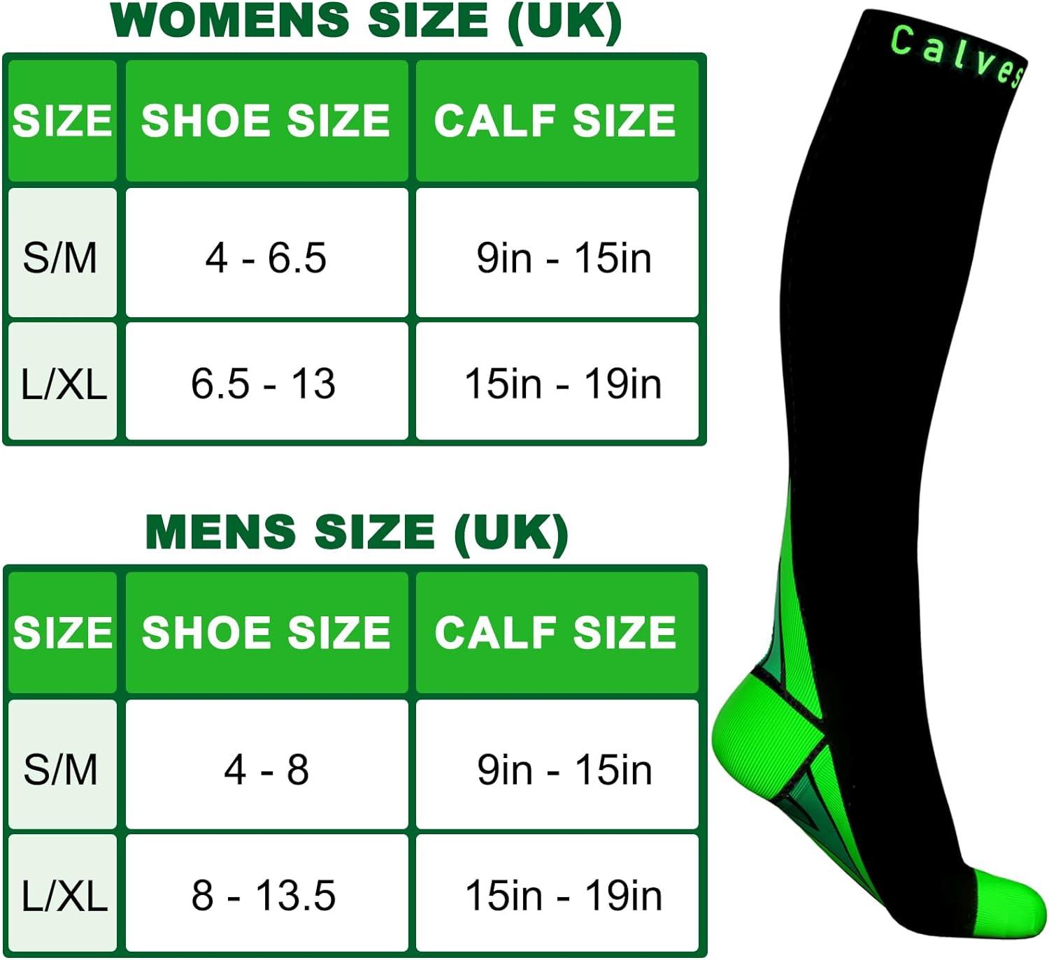 Compression Socks for Men & Women - (2 Pairs) Speed Up Recovery ...