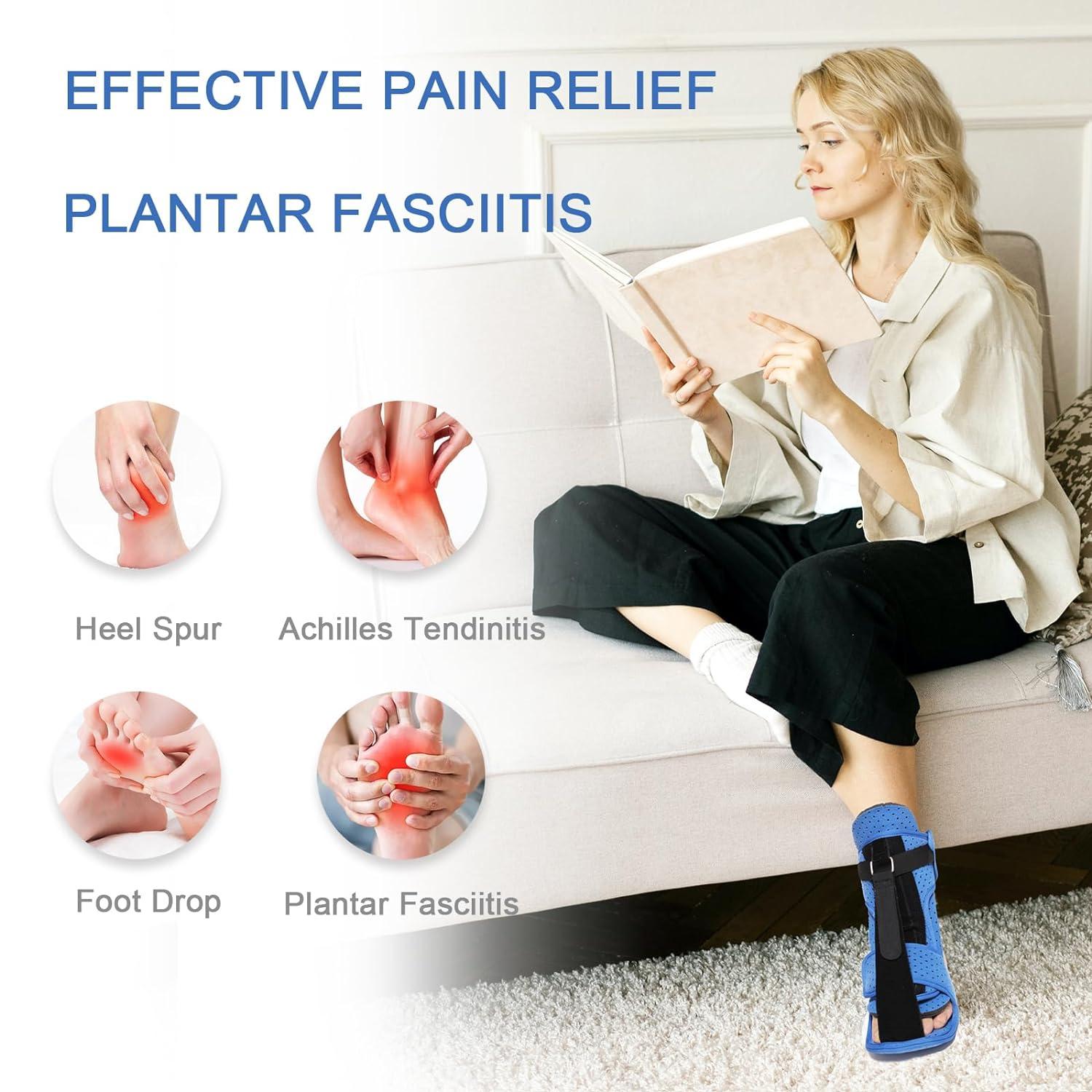 CHONGNI Plantar Fasciitis Night Splint - Adjustable & Breathable ...