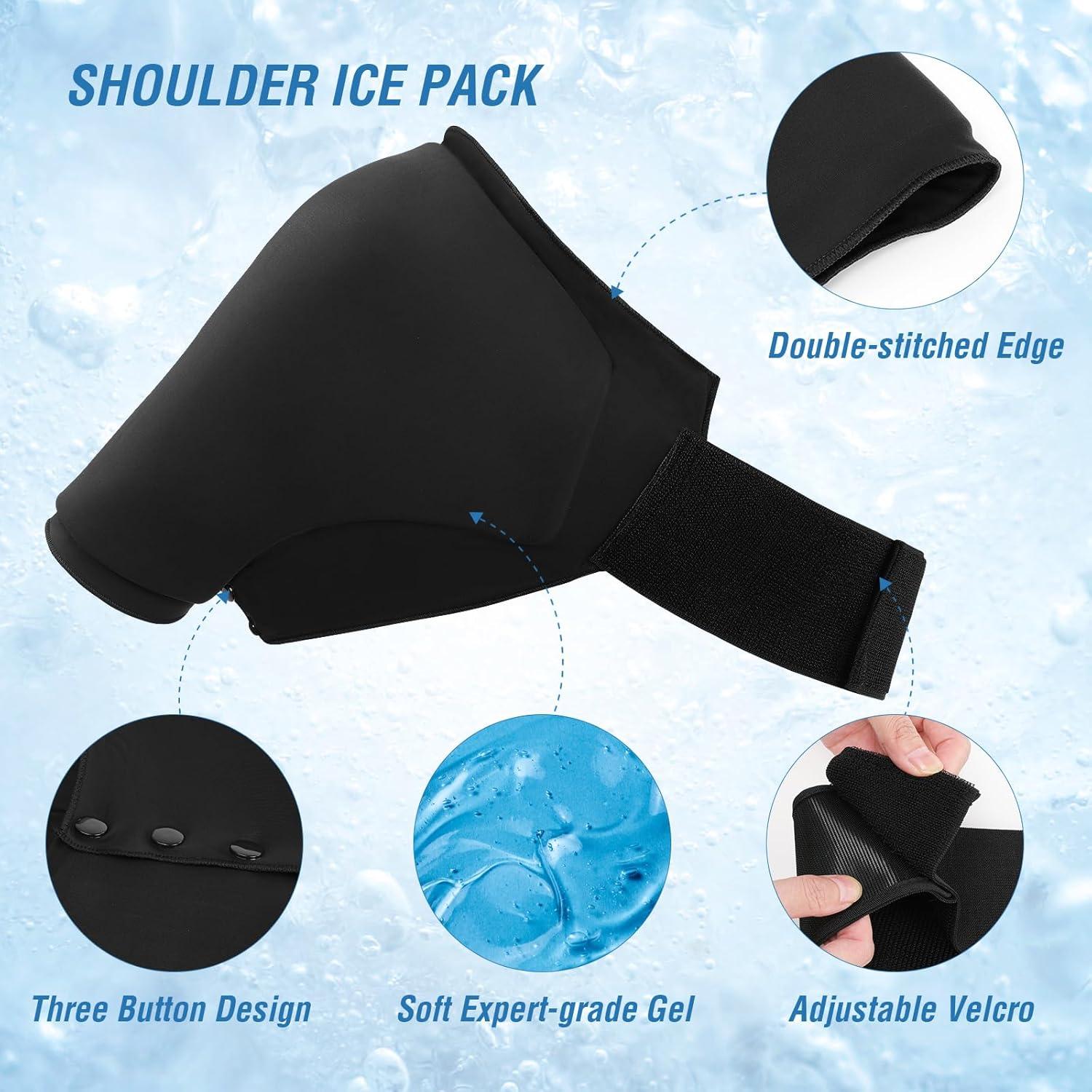 Tolaccea Gel Shoulder Cooling Pads | Reusable Cold Warm Compress for ...