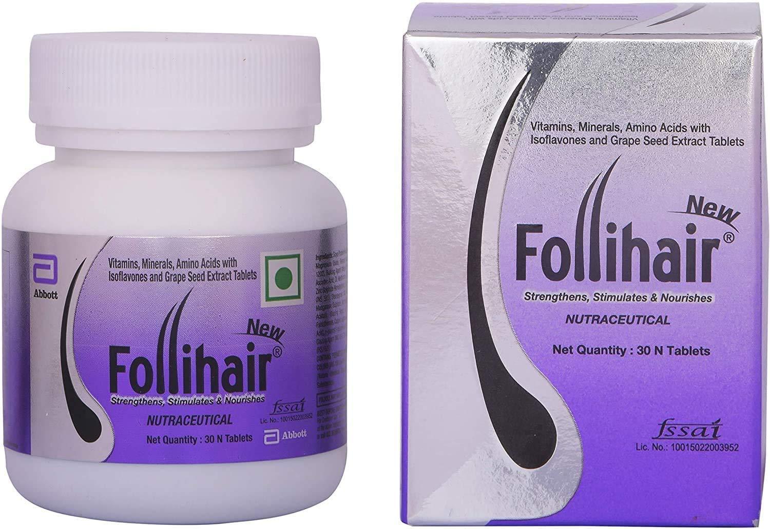 Pack of 2 Follihair 30 Tablet - Satisfactory Nation - Hair Growth ...
