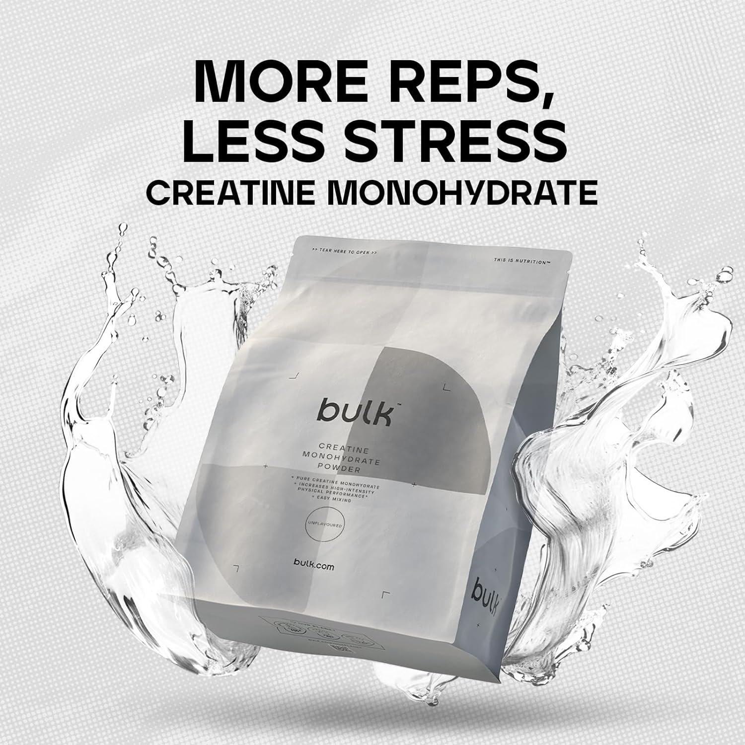 Bulk Creatine Monohydrate Powder 100g - Unflavoured - 10 Servings ...