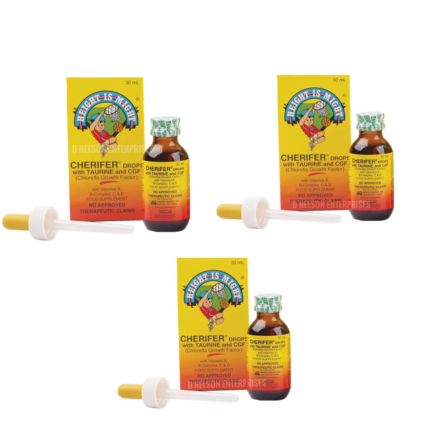 3 Cherifer Drops w/Taurine and CGF (3 x 30ml)