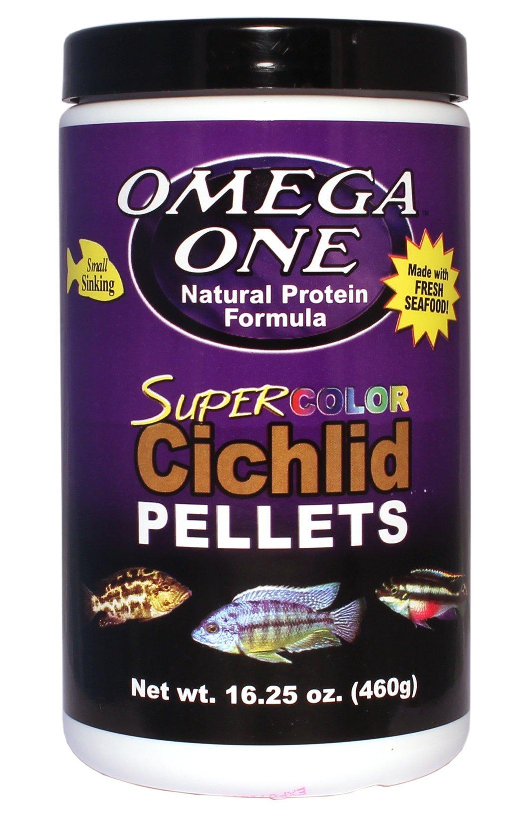 Omega One Super Color Sinking Cichlid Pellets 2mm 1.01 lb - Small ...