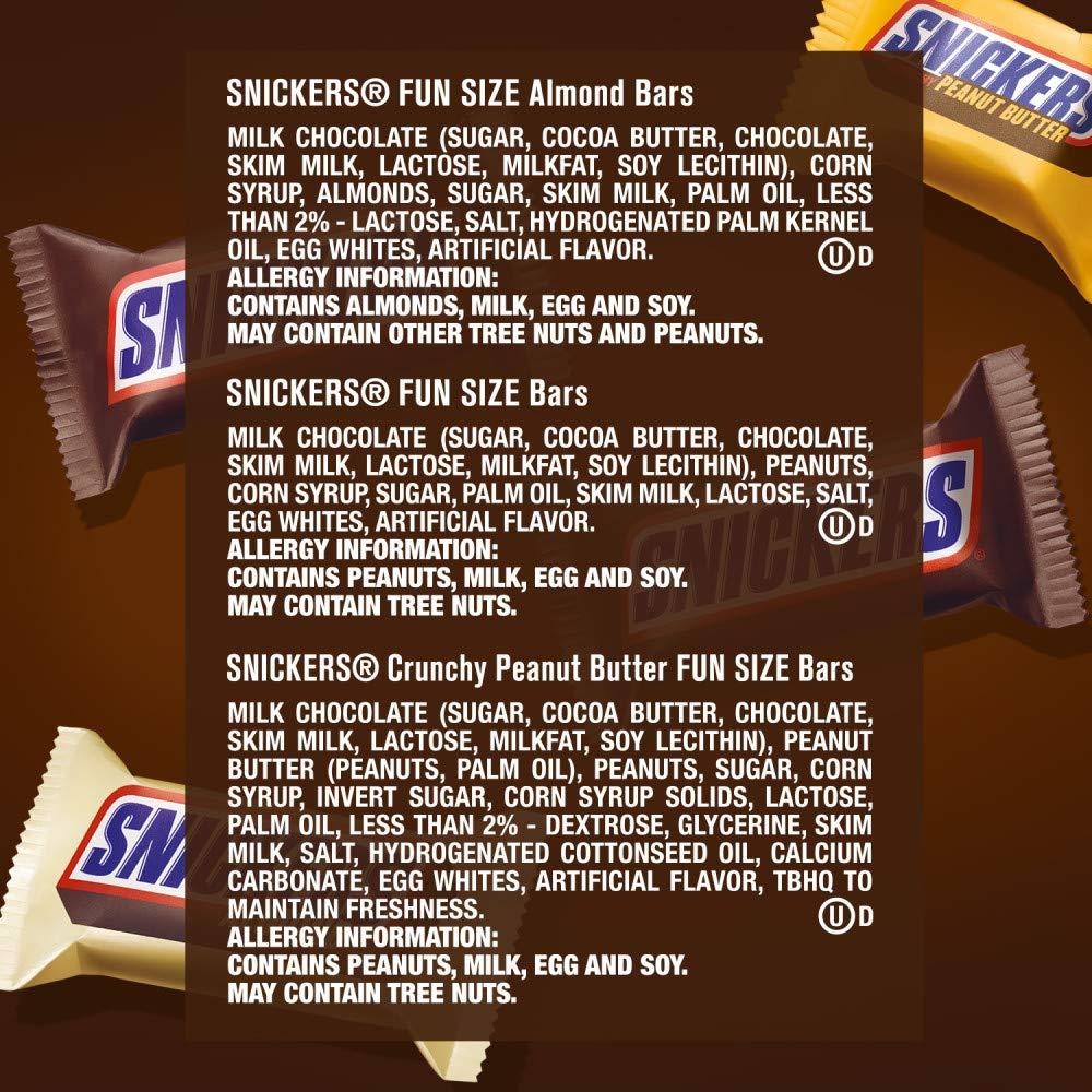 SNICKERS Variety Mix Fun Size Chocolate Candy Bars 32.68-Ounce Bag ...