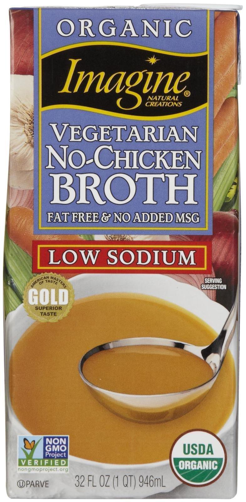 Imagine Organic No Chicken Broth - Low Sodium, 32 oz | Healthy ...