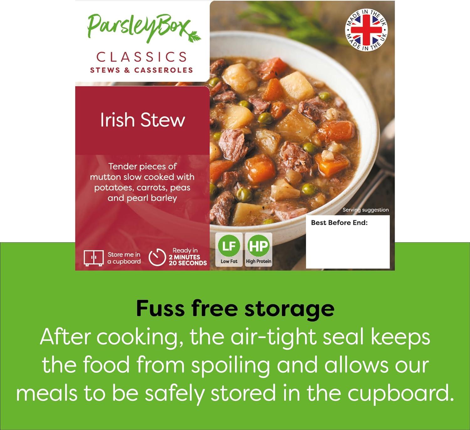 Gluten Free Ready Meal Variety Box - Parsley Box Microwavable Long-Life ...