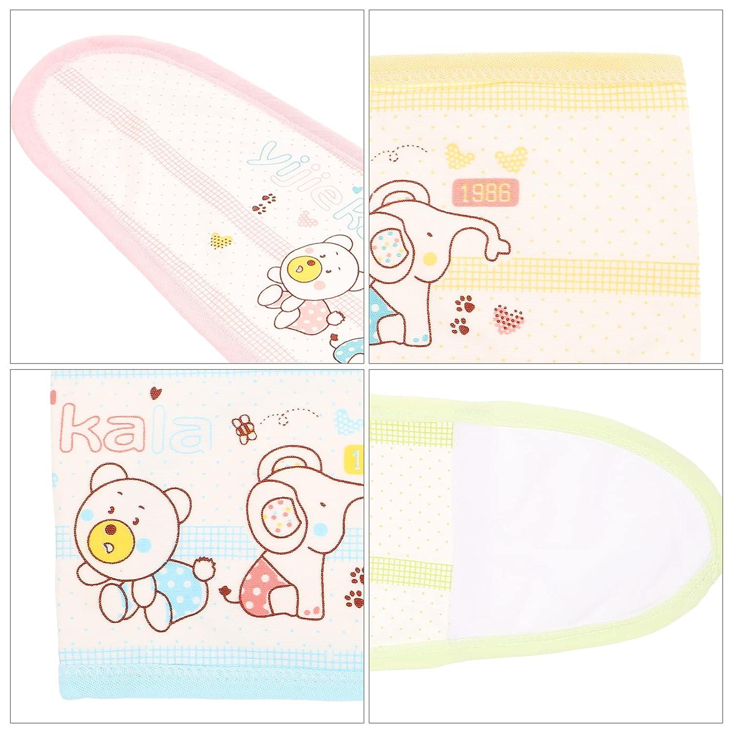 HEALLILY Baby Belly Button Band 4pcs - Cotton Umbilical Cord Infant ...