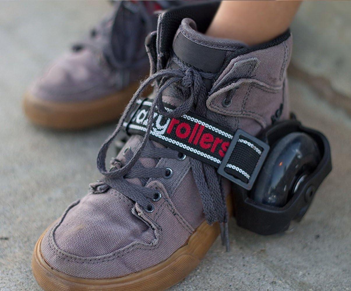 Eazy Rollers Classic Heel Wheels Skates with Flashing Lights - Black ...