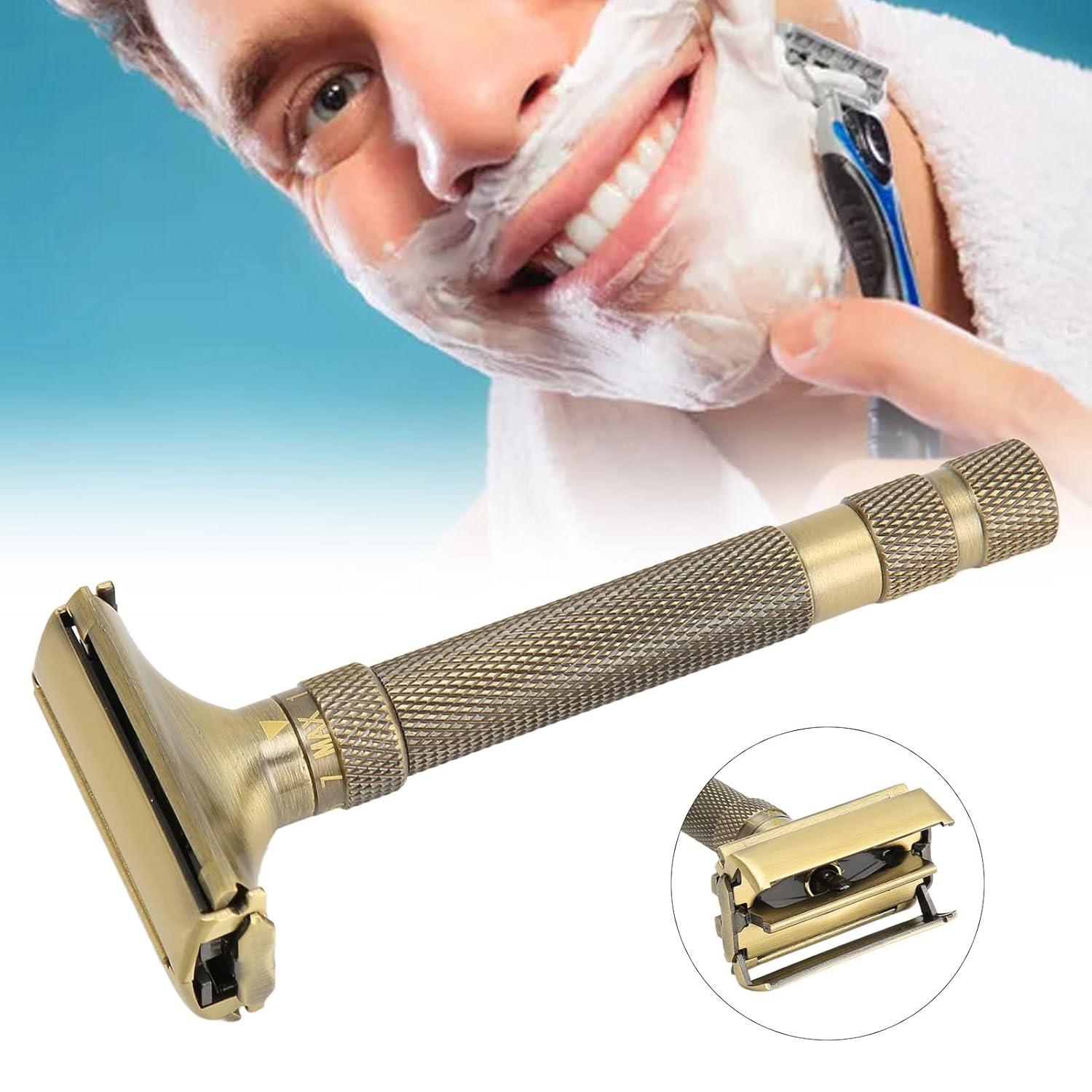 Portable Safety Manual Beard Trimmer - Double Edge Metal Reusable ...
