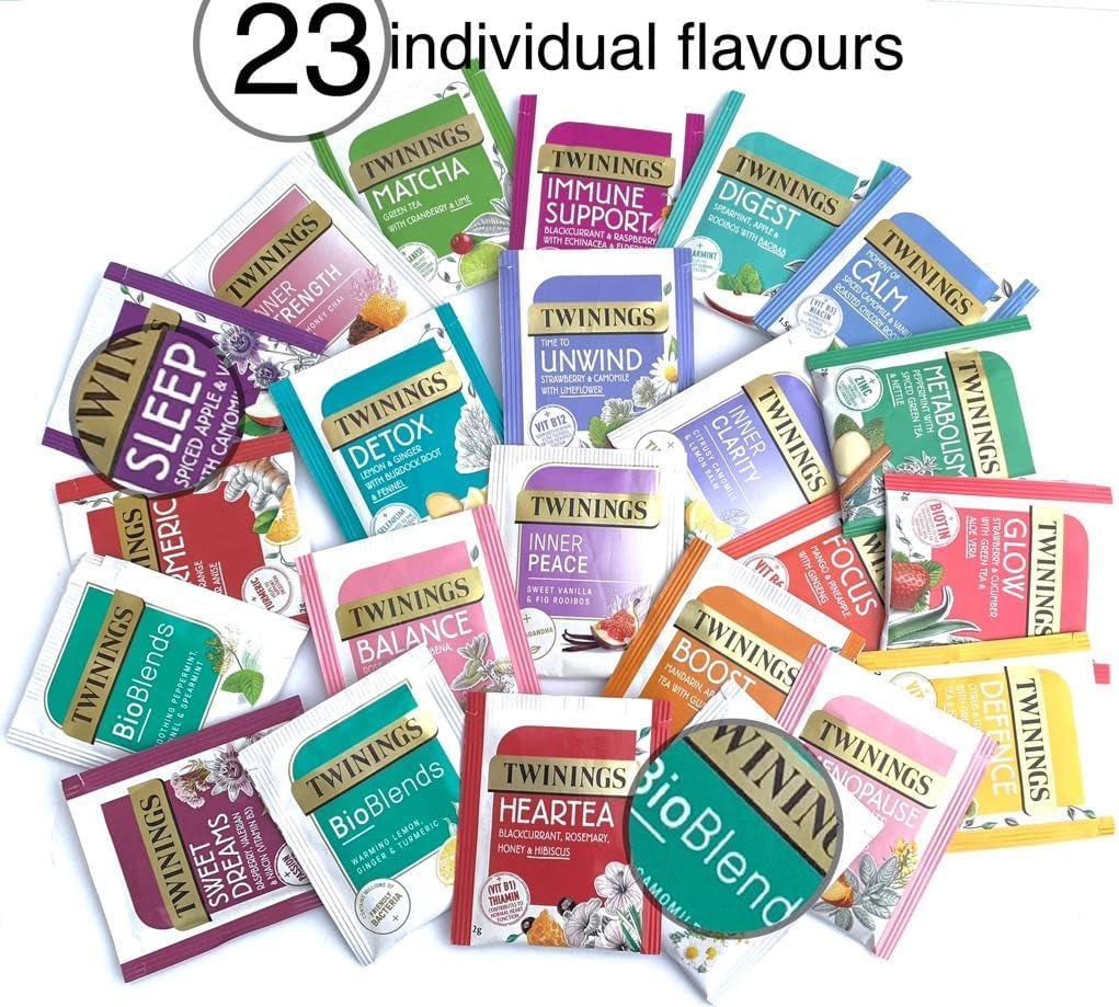 Twinings Superblends Tea Fruit Herbal Tea Selection Gift Set 23 Mixed ...