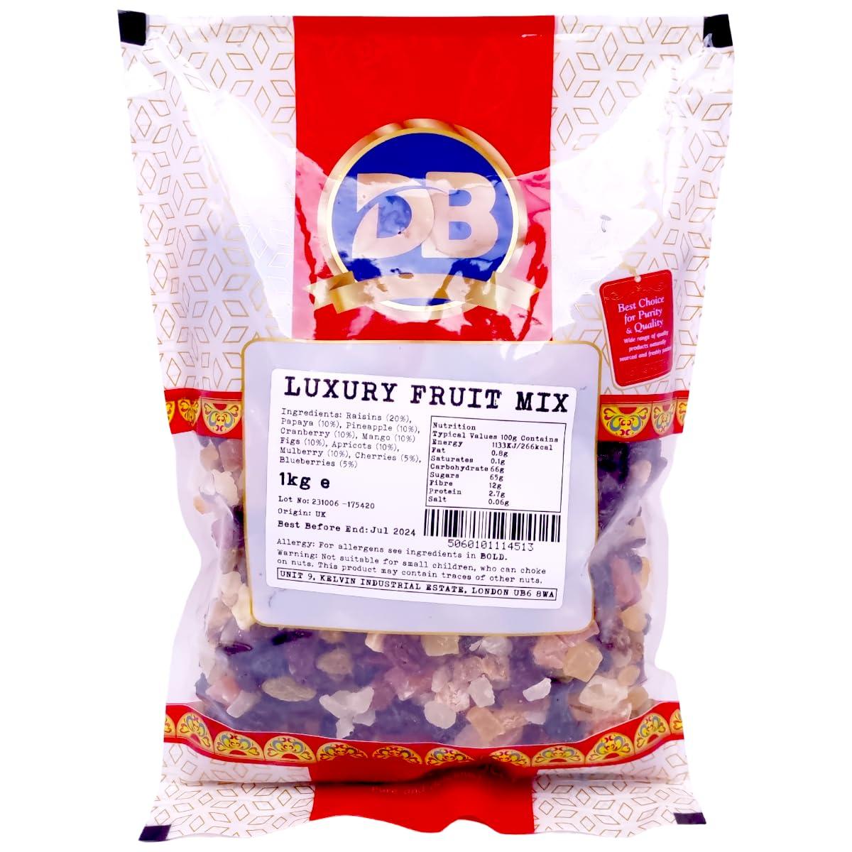 LUXURY DRIED FRUIT MIX - 1KG Bag | Dry Diced Fruit Mix | Jelly Fruits ...