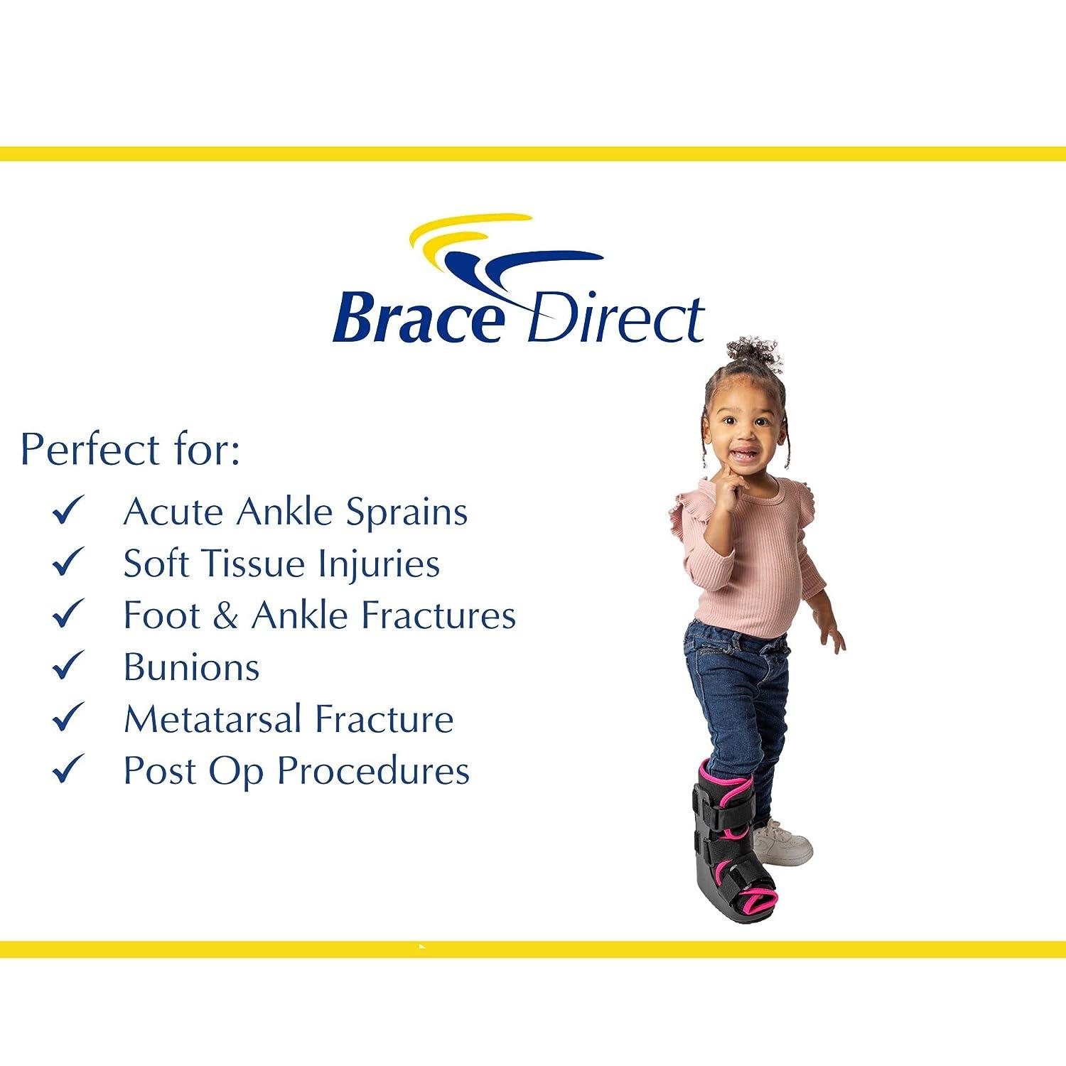 Brace Direct Pediatric Walker Fracture Boot for Kids - Lightweight ...