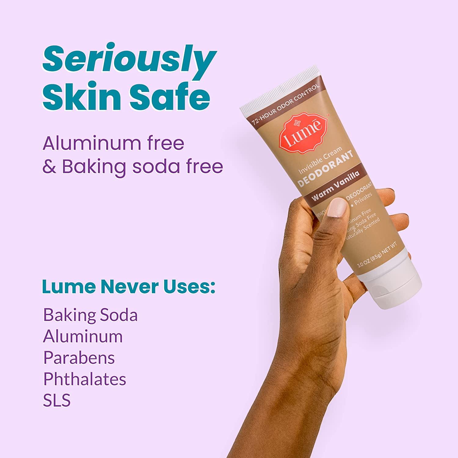 Lume Natural Deodorant - Warm Vanilla, Aluminum & Baking Soda Free ...