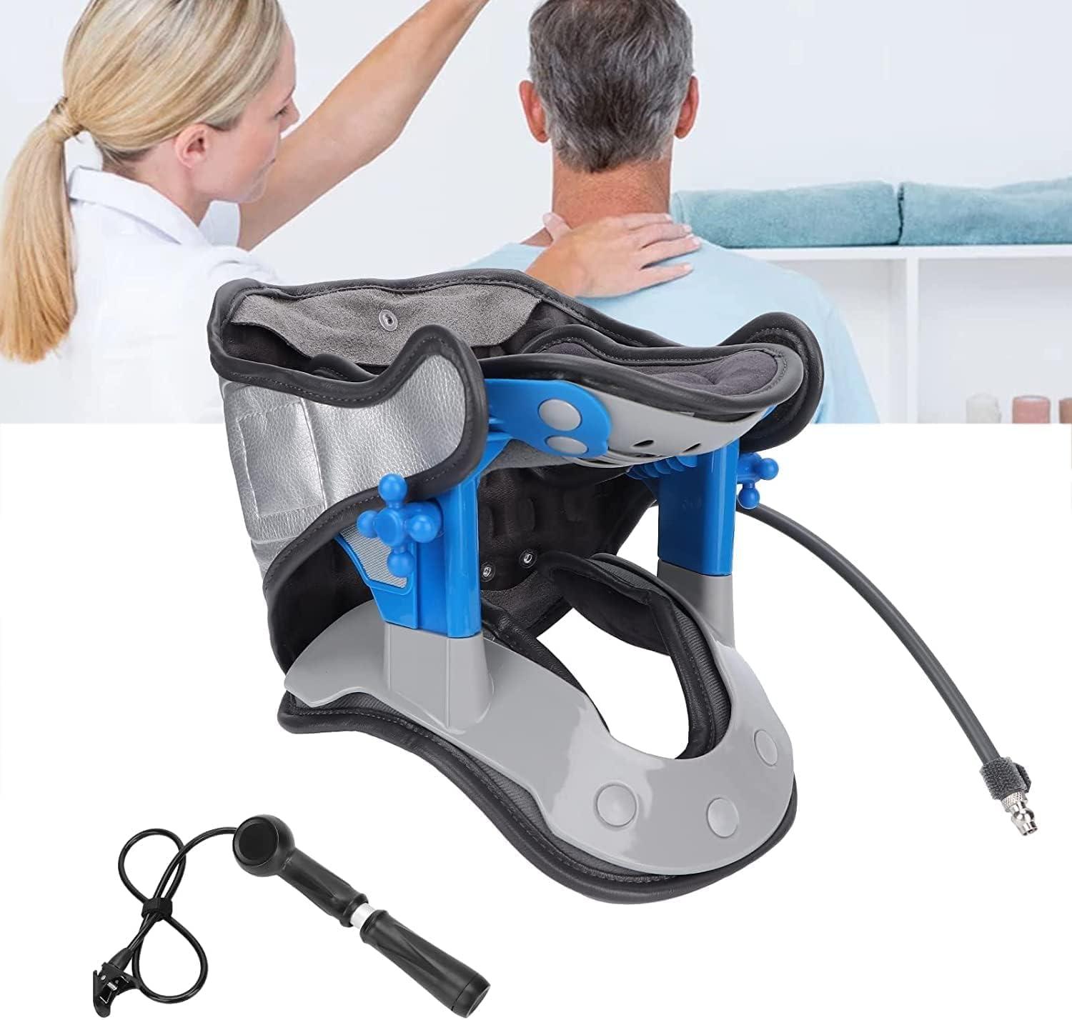 SSDDLZEQ Cervical Spine Traction Device - Inflatable & Adjustable Neck ...