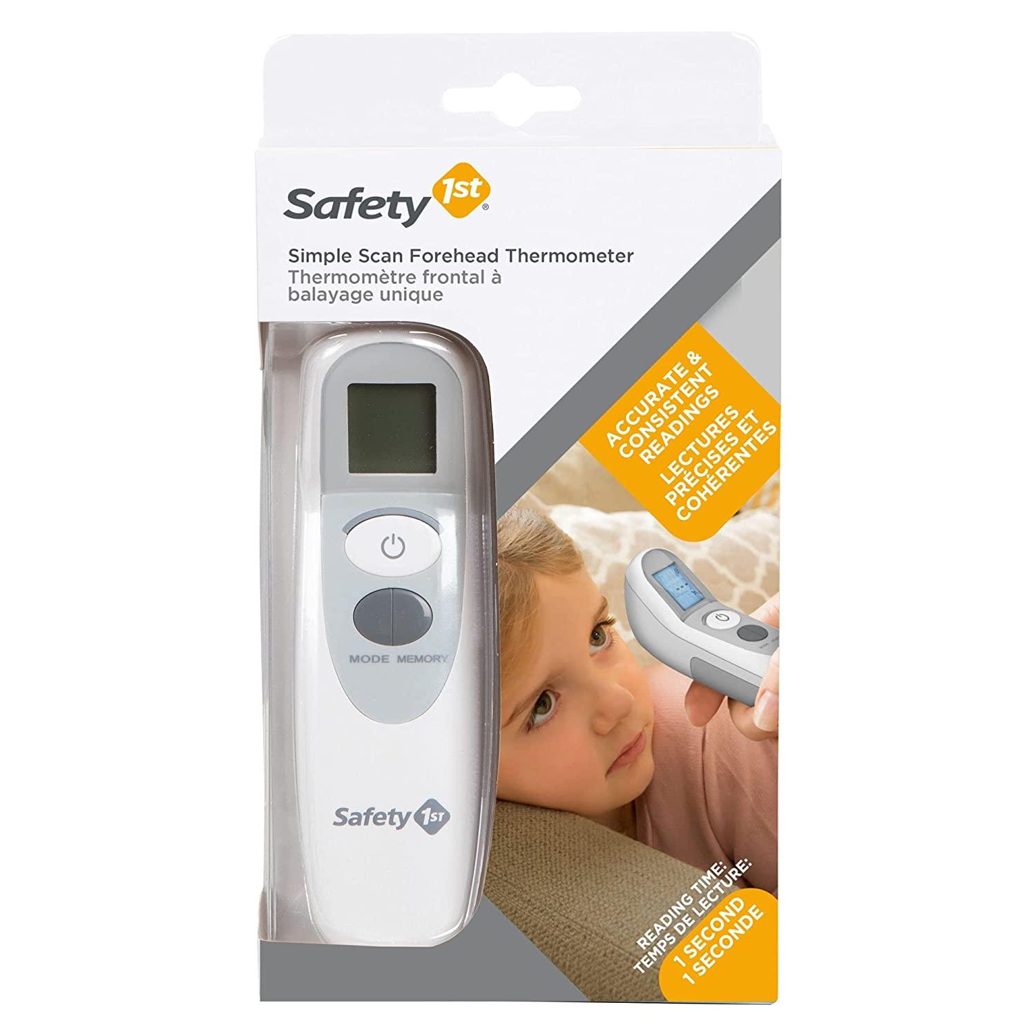 Safety 1st Simple Scan Forehead Thermometer - Grey | Accurate & Easy-to ...