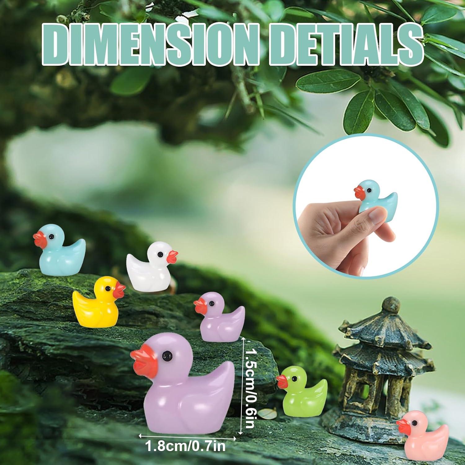 Mini Resin Ducks Set | 120Pcs Realistic Tiny Cute Ducks in 6 Colors ...