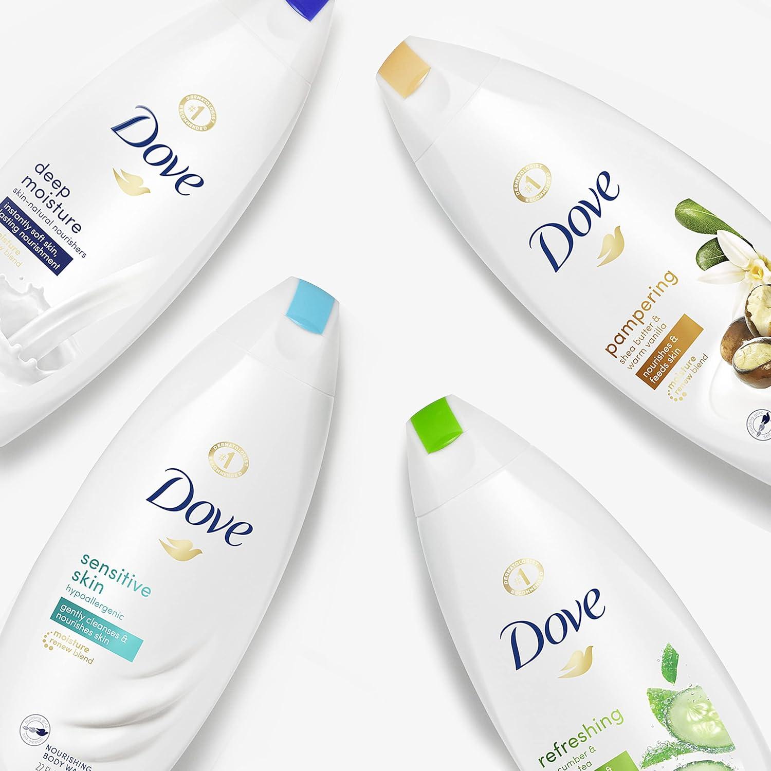 Dove Mixed Body Wash Pack - Nourishing Cleanser for Soft Skin, 4 Count ...