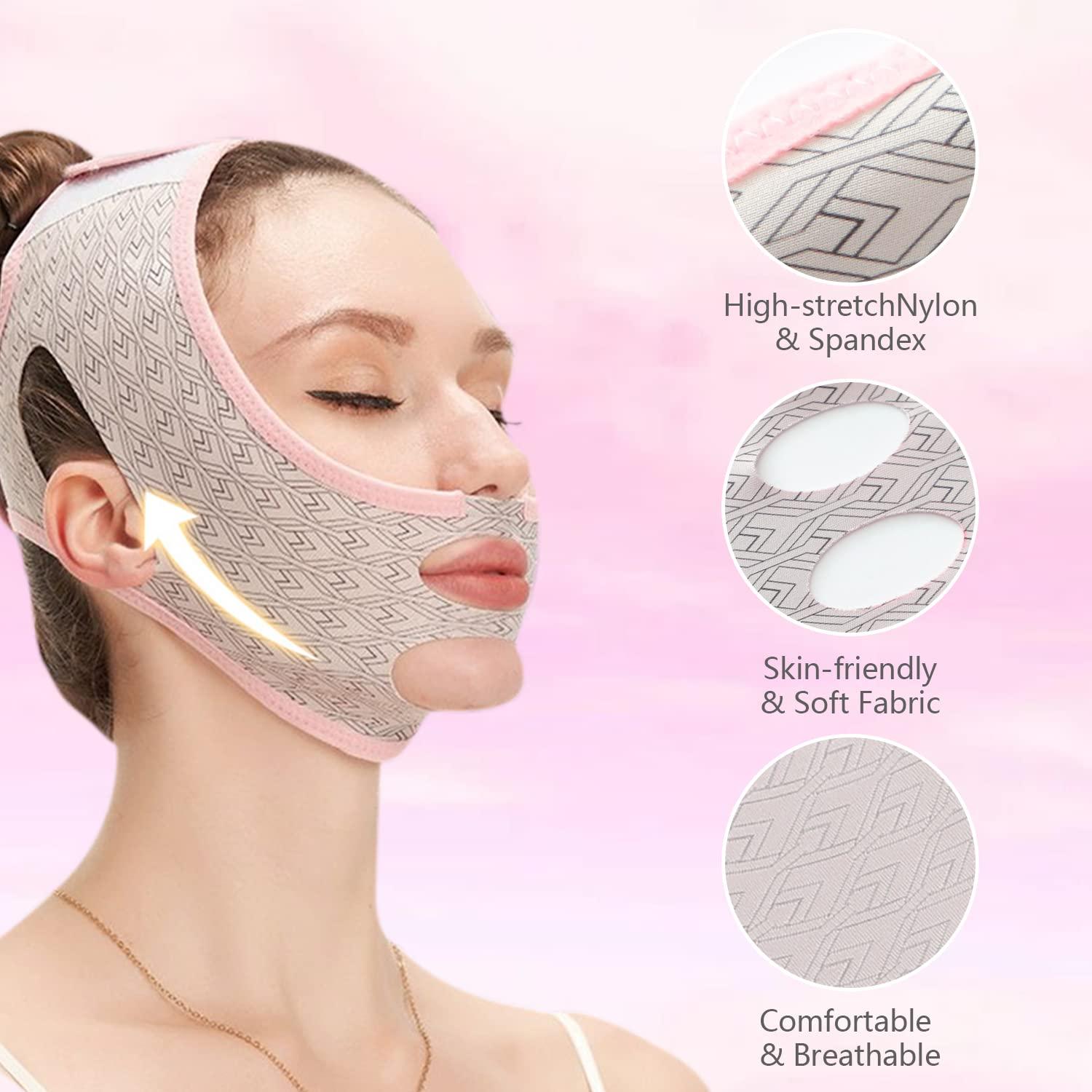 V Line Beauty Face Sculpting Sleep Mask - Double Chin Up Mask & Chin ...