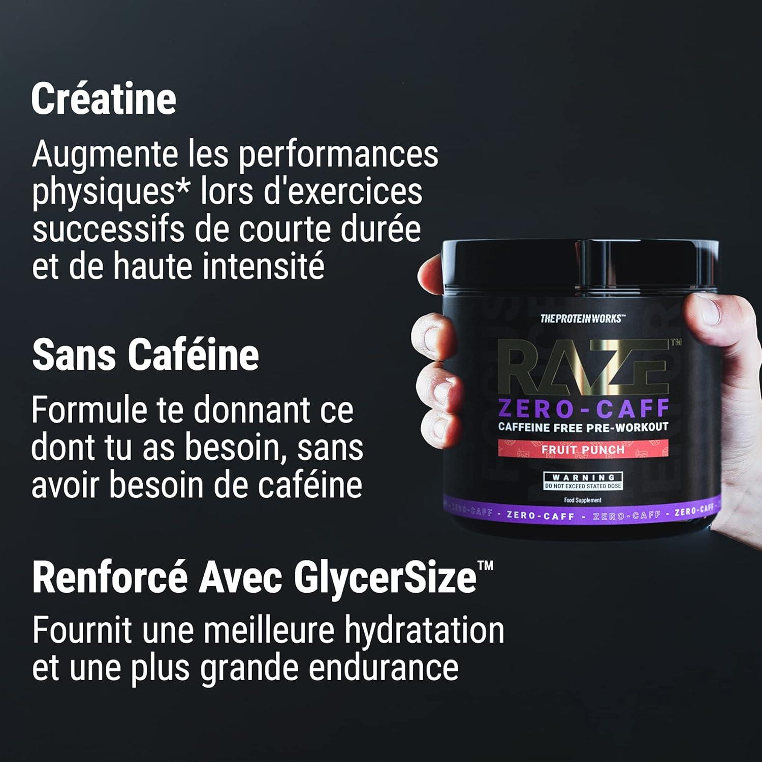 Raze Pre-Workout Powder | Zero Caffeine | Blue Raspberry | Buy Now with ...