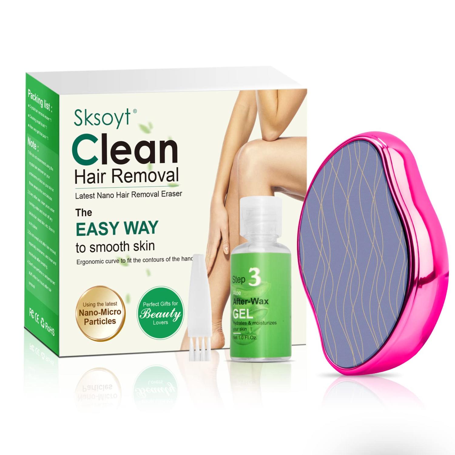 Nano Crystal Hair Removal Magic Eraser for Men and Women - Gentle ...