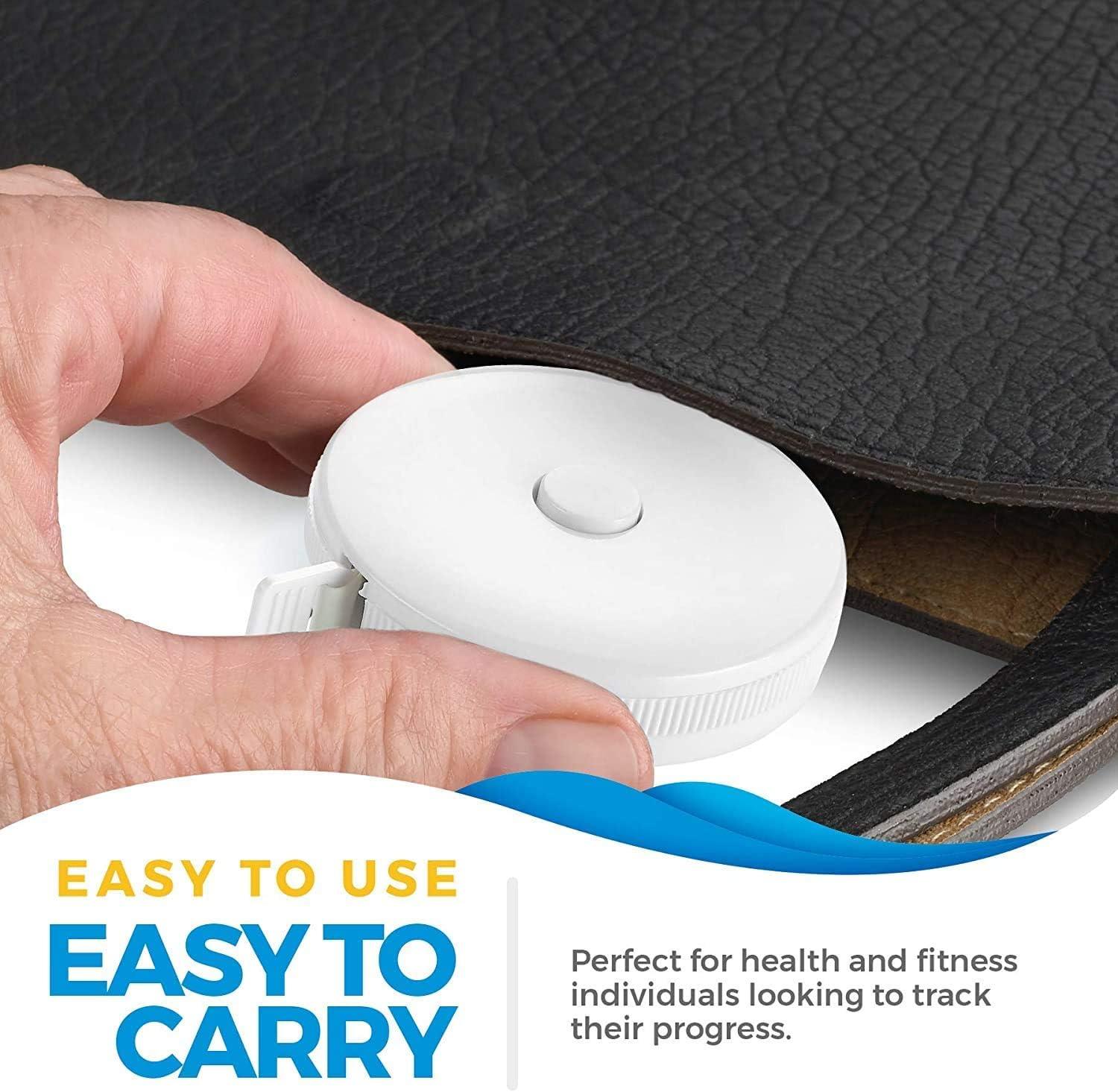 Body Tape Measure - 2 Pack Retractable Measuring Tapes for Body and Fat ...